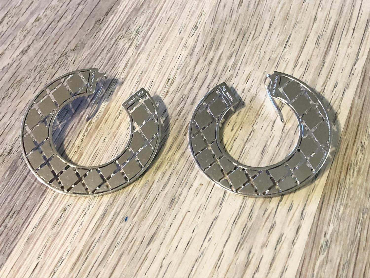 ALESSANDRO TESTI REBECCA SILVER ÖRHÄNGEN HOOPS .. | Köp på Tradera ...