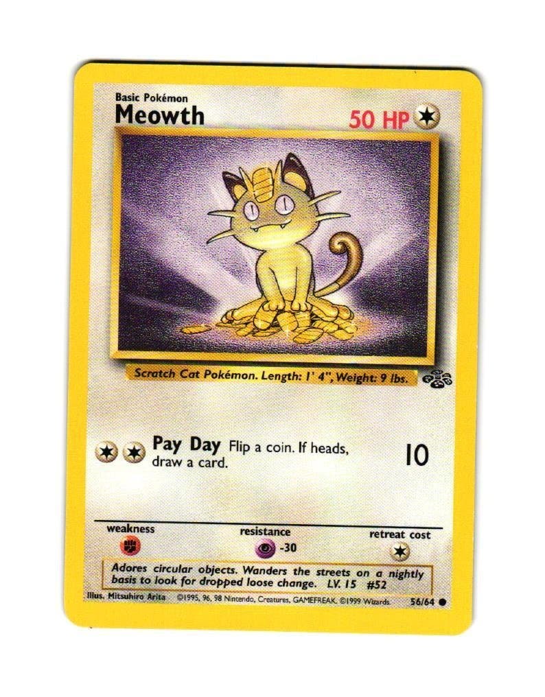 Meowth Common 56/64 Jungle Poke.. | Köp från RaCardShop på Tradera ...