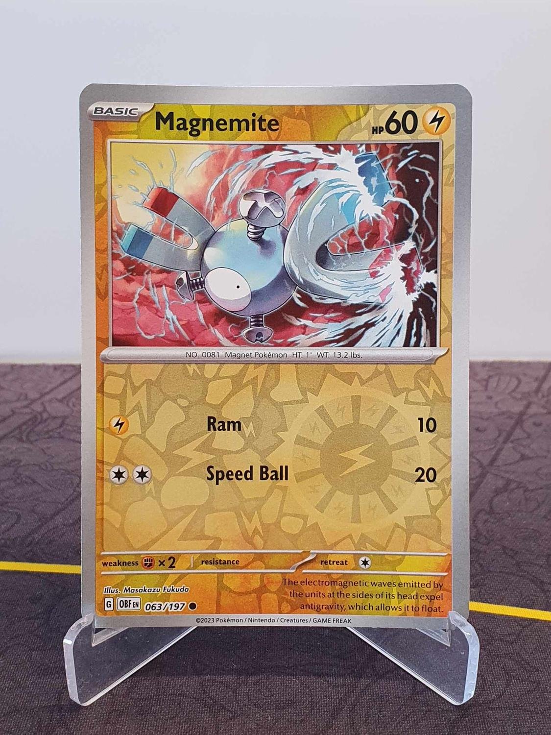 MAGNEMITE 063/197 - Reverse Holo - Obsidian Fla.. | Köp på Tradera ...