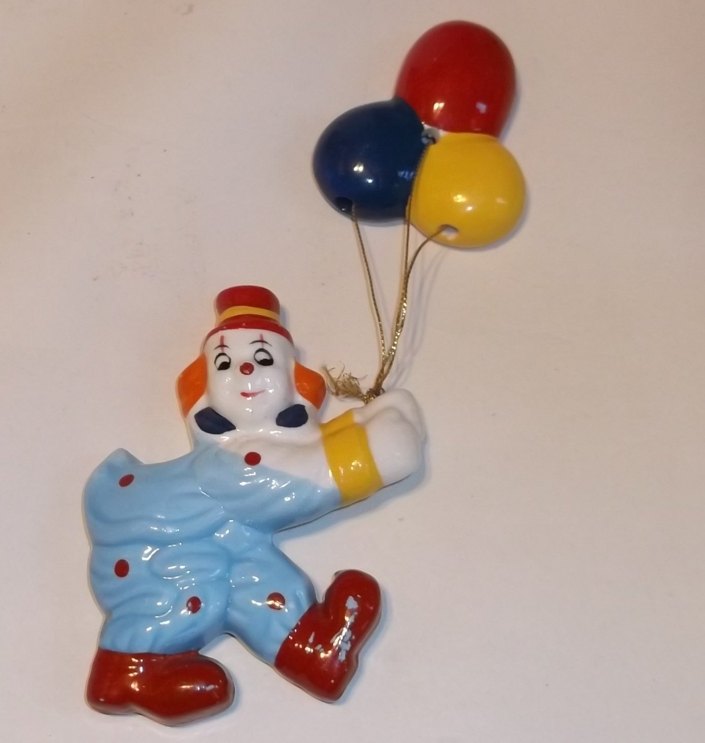 Carmig Prydnadsfigur Clown med ballonger Pajas .. | Köp på Tradera ...