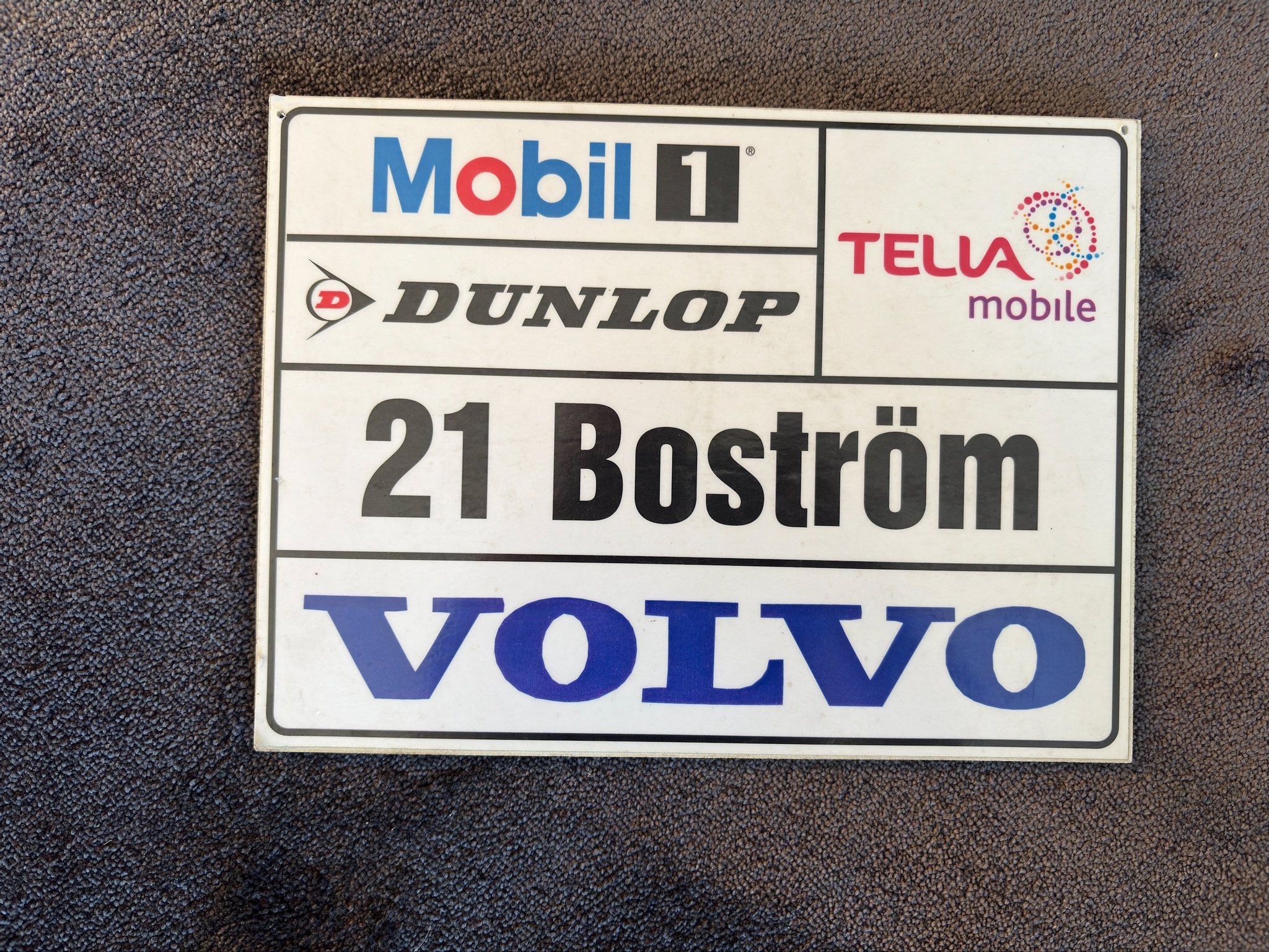 Se produkter som liknar Volvo STCC Teamskylt Andreas .. på Tradera ...