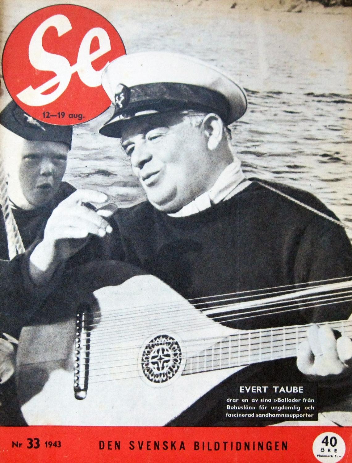 SE 1943-33 Holger Blom.Gunder Hägg.Ubåt Ulven.E.. | Köp på Tradera ...