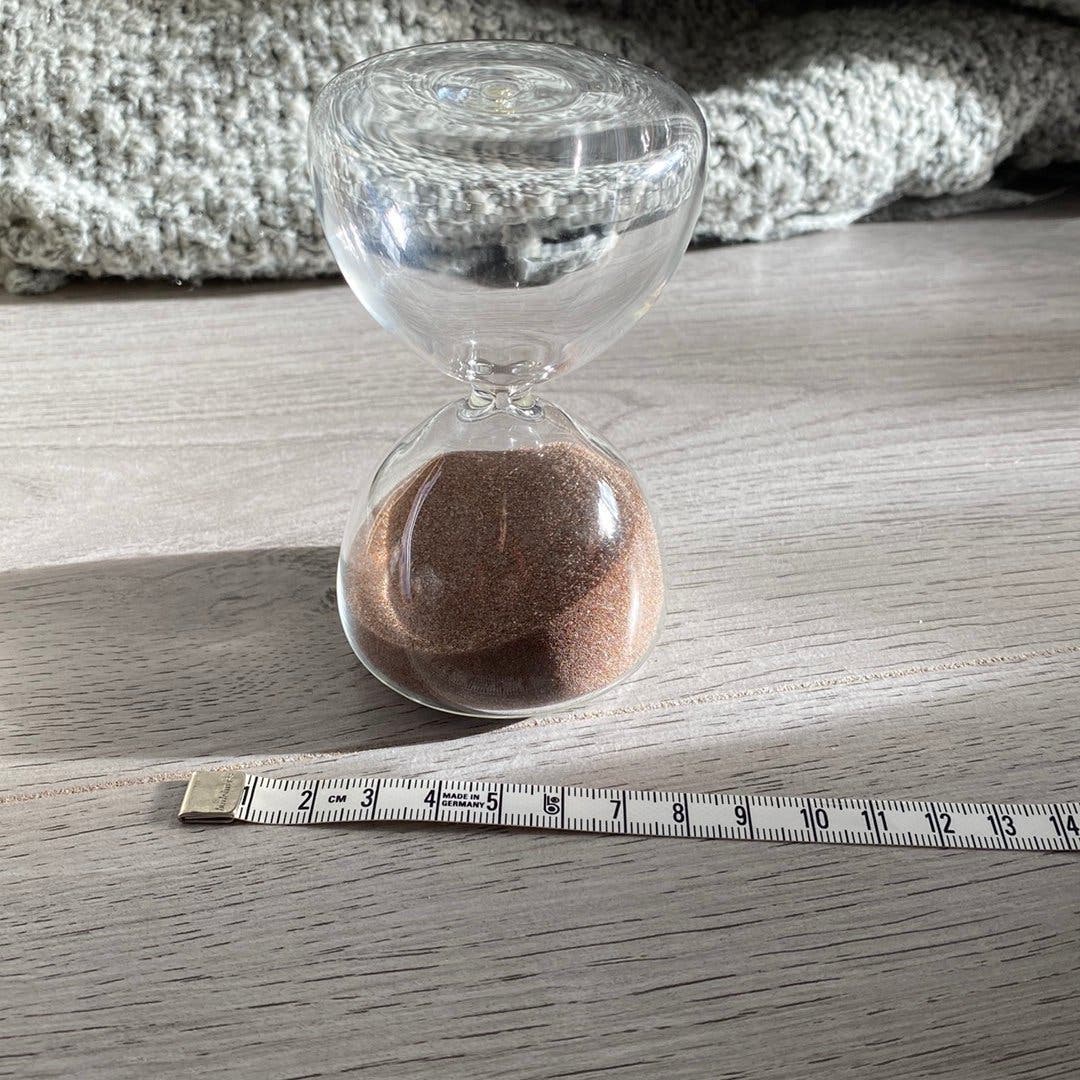 Mindre timglas, höjd 10,5 cm | Köp på Tradera (714087546)