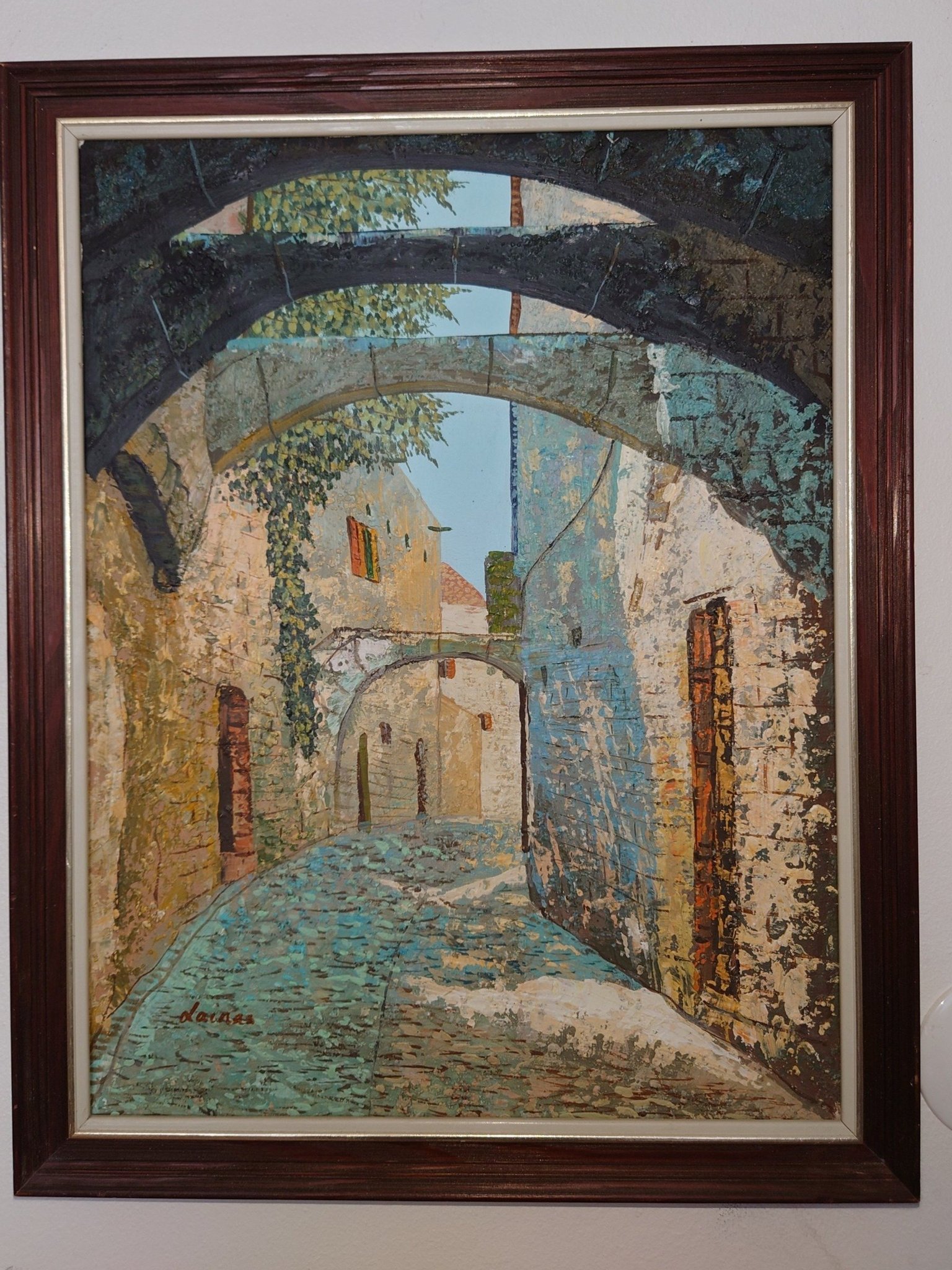 LAINAS, 1970-TAL, FRANSK KONSTNÄR. OLJA PÅ DUK,.. | Köp på Tradera (691399996)