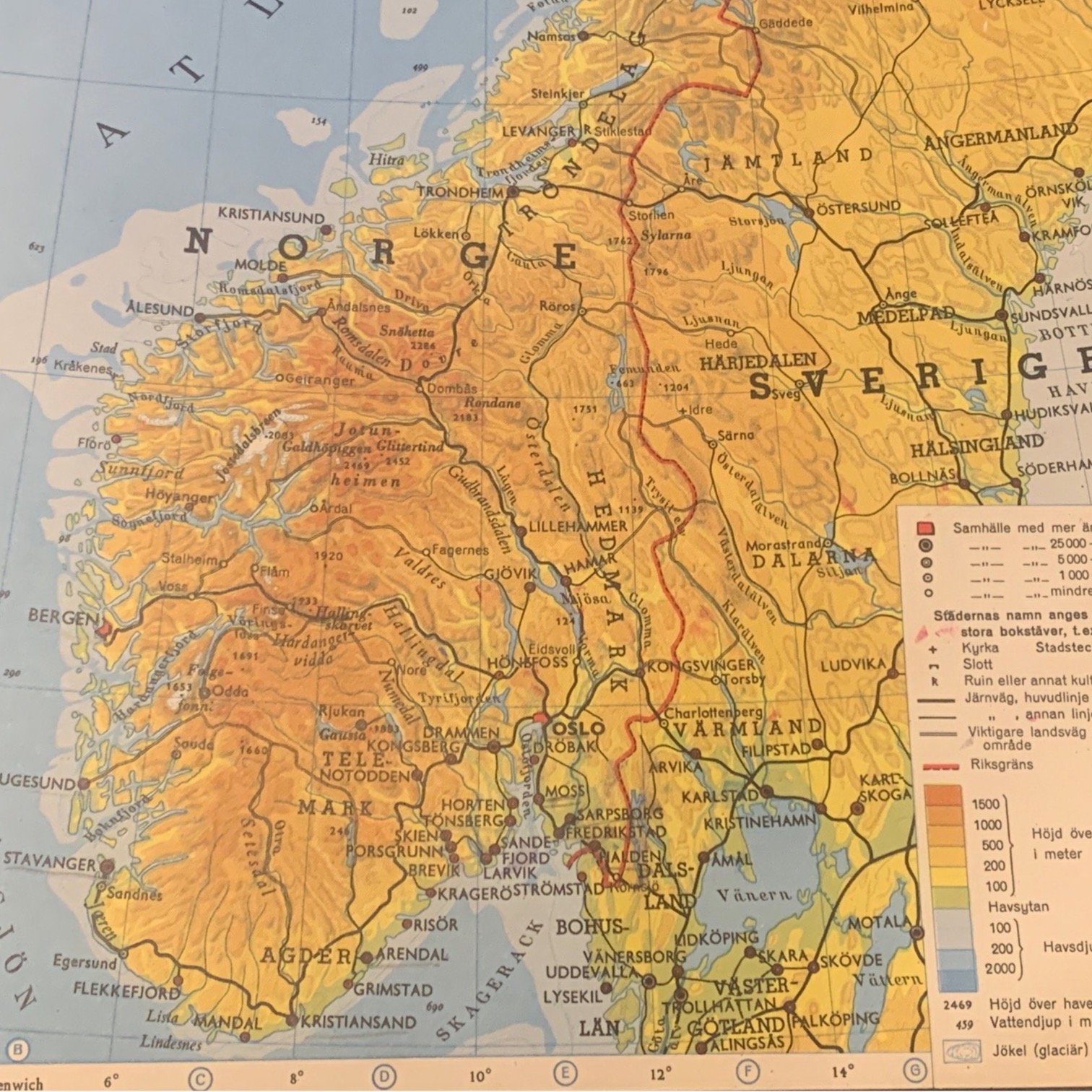 Se produkter som liknar Retro-karta ”Norge - södra oc.. på Tradera ...