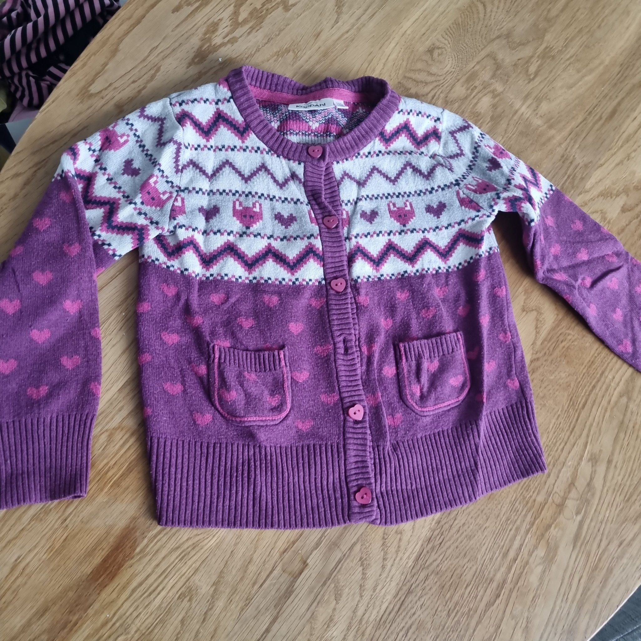 KappAhl lila kofta, storlek 110/116 | Köp på Tradera (734767412)