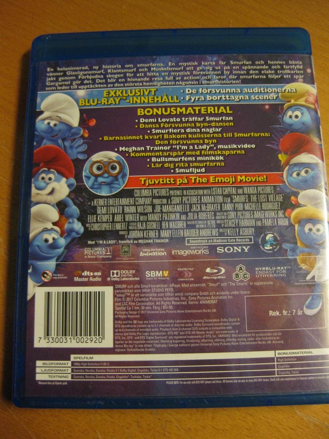 SMURFARNA DEN FÖRSVUNNA BYN - ANIMERAD FILM - M.. | Köp på Tradera ...