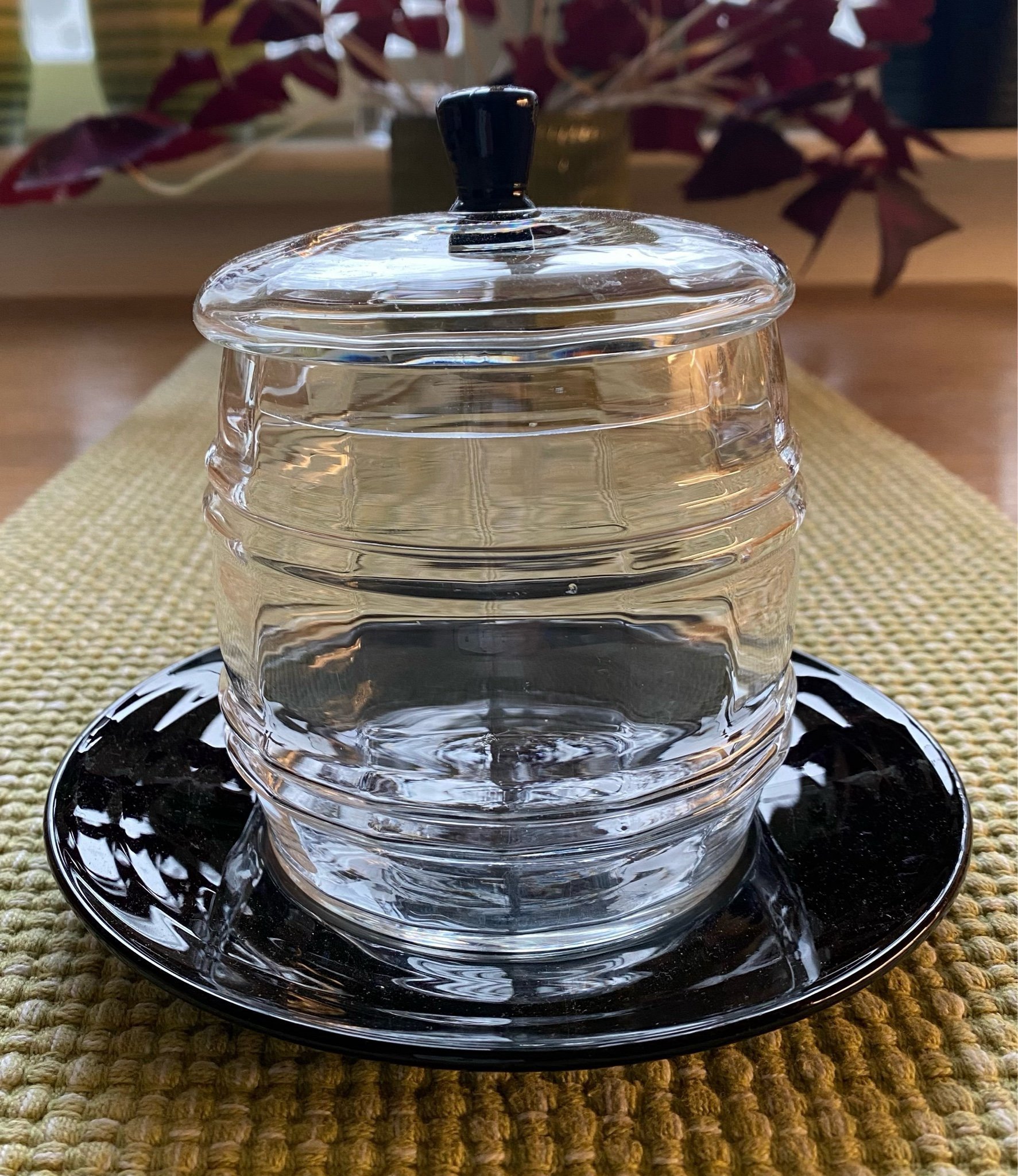 Vintage/retro: Sill-tunna/glasburk med fat och .. | Köp på Tradera ...