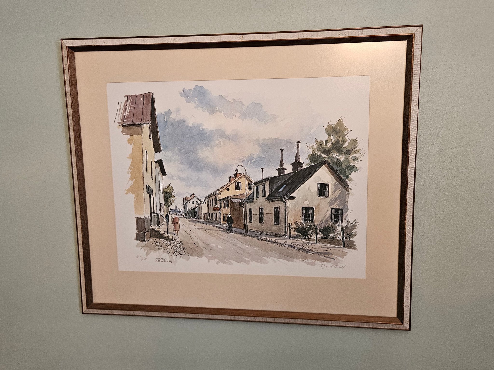 VINTAGE TAVLA LITOGRAFI NORRKÖPING R ERIKSSON n.. | Köp på Tradera ...