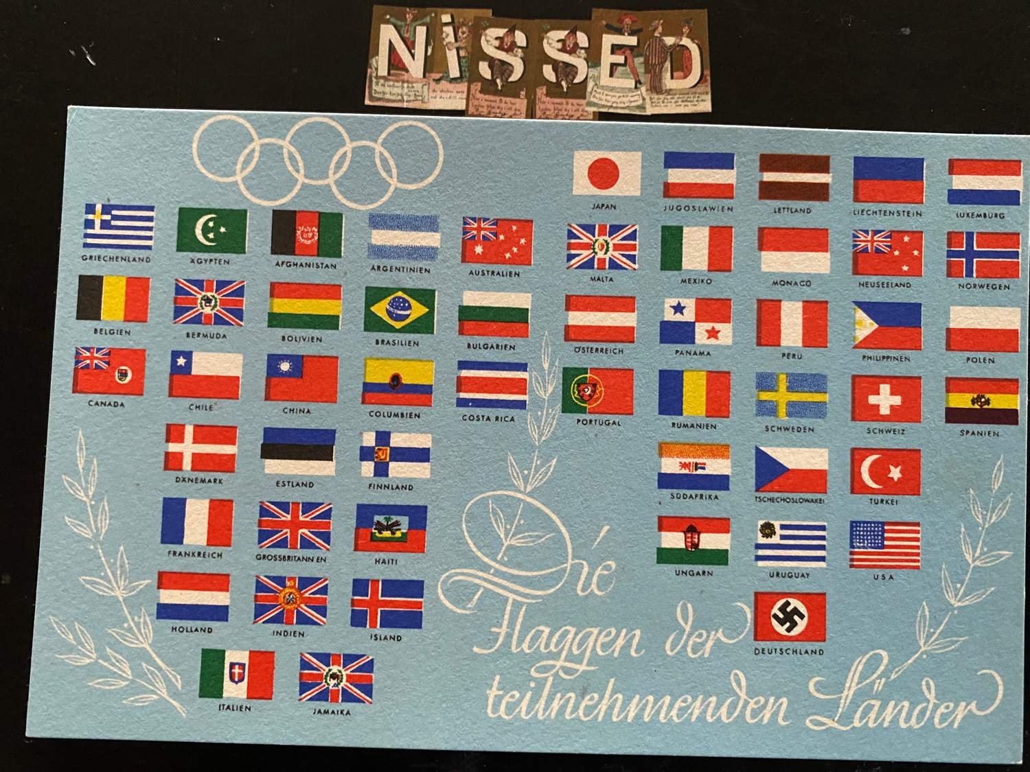 Vykort från OS 1936 med alla de.. | Köp från nissed2018 på Tradera ...