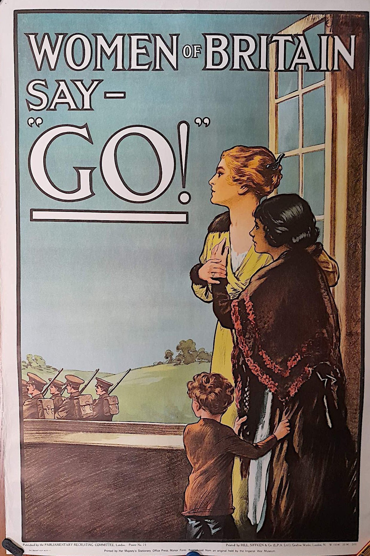 Vintage Affisch Propaganda-affisch. 1:a världsk.. | Köp på Tradera ...