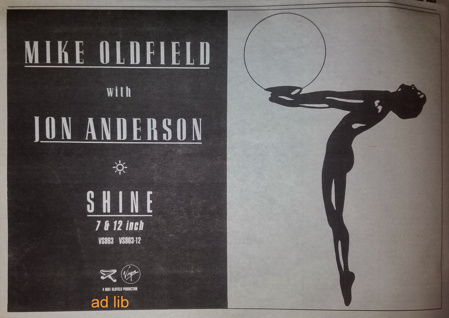 MIKE OLDFIELD WITH JON ANDERSON - SHINE, TIDNIN.. | Köp på Tradera ...