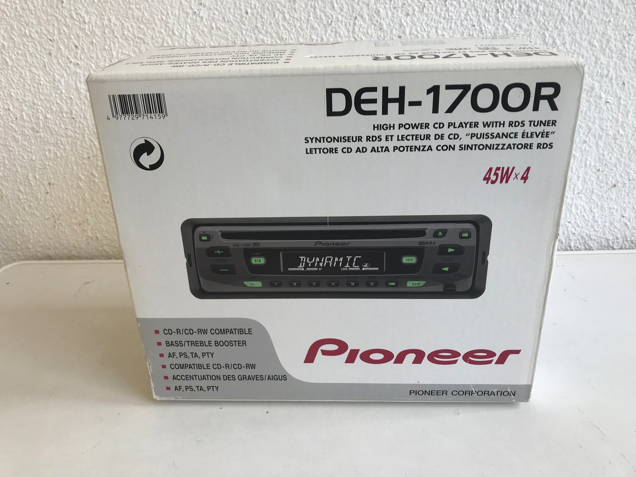 Pioneer DEH-1700R Ny oanvänd (412071792) ᐈ Köp på Tradera