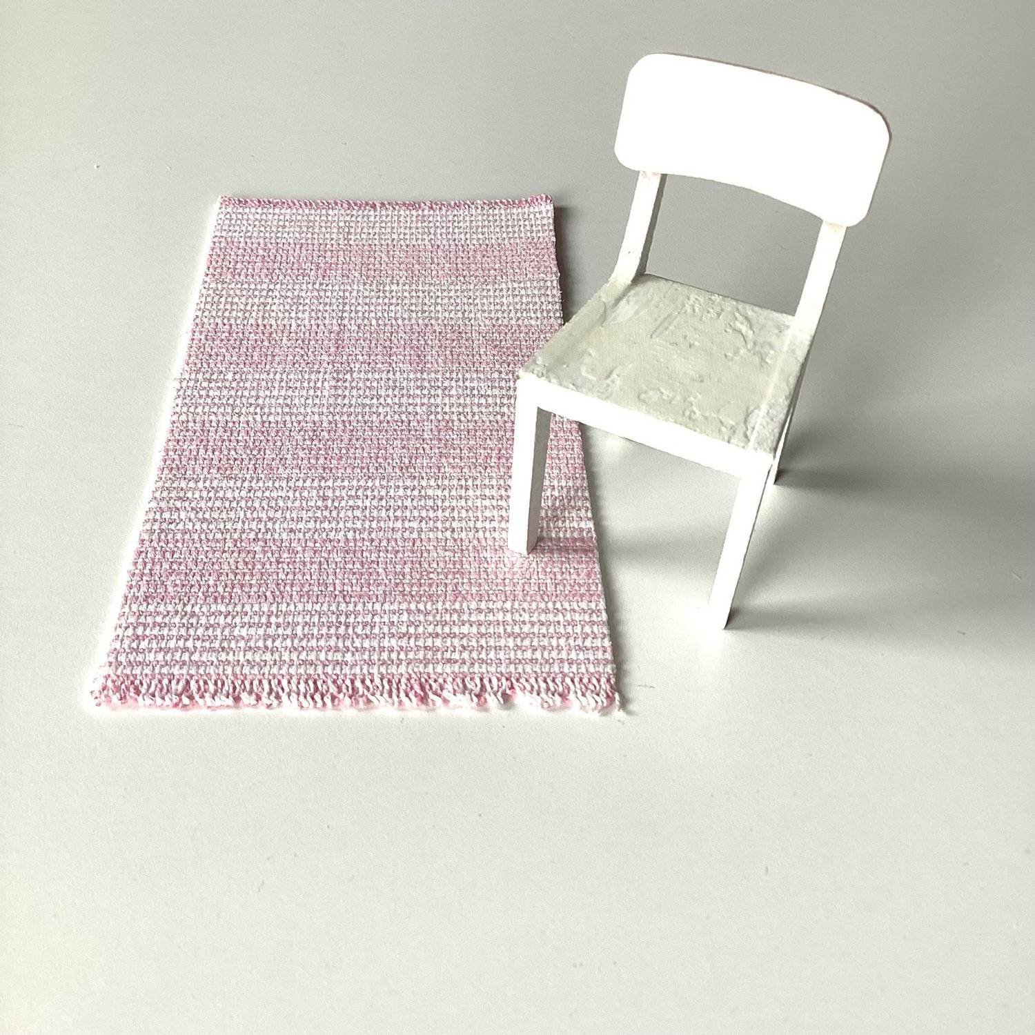 Rosa vit randig matta 12x6 cm till Lundby Docks.. | Köp på Tradera ...