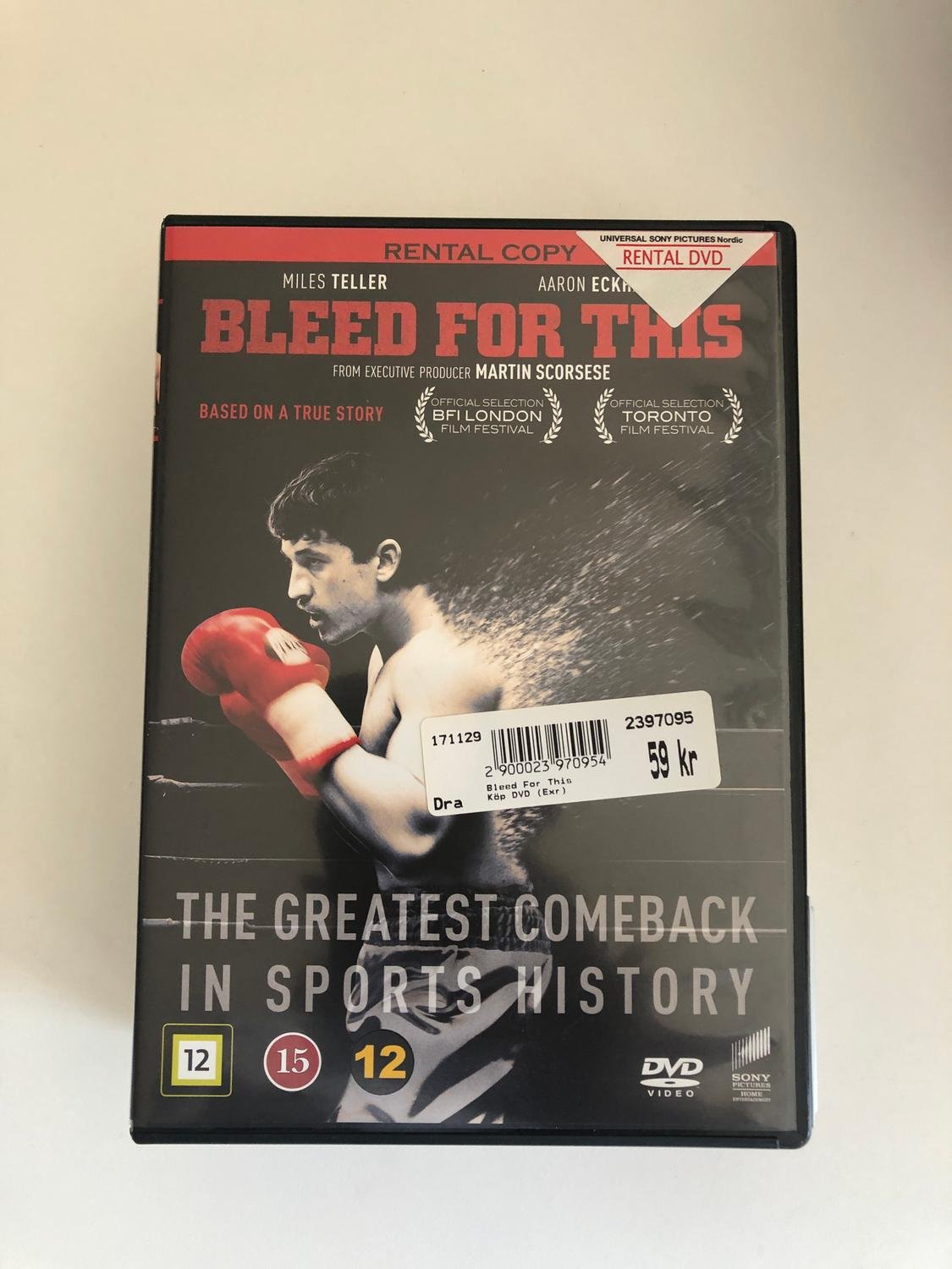 DVD-film: Bleed for thi.. | Köp från FilmgruppenSverige på Tradera ...