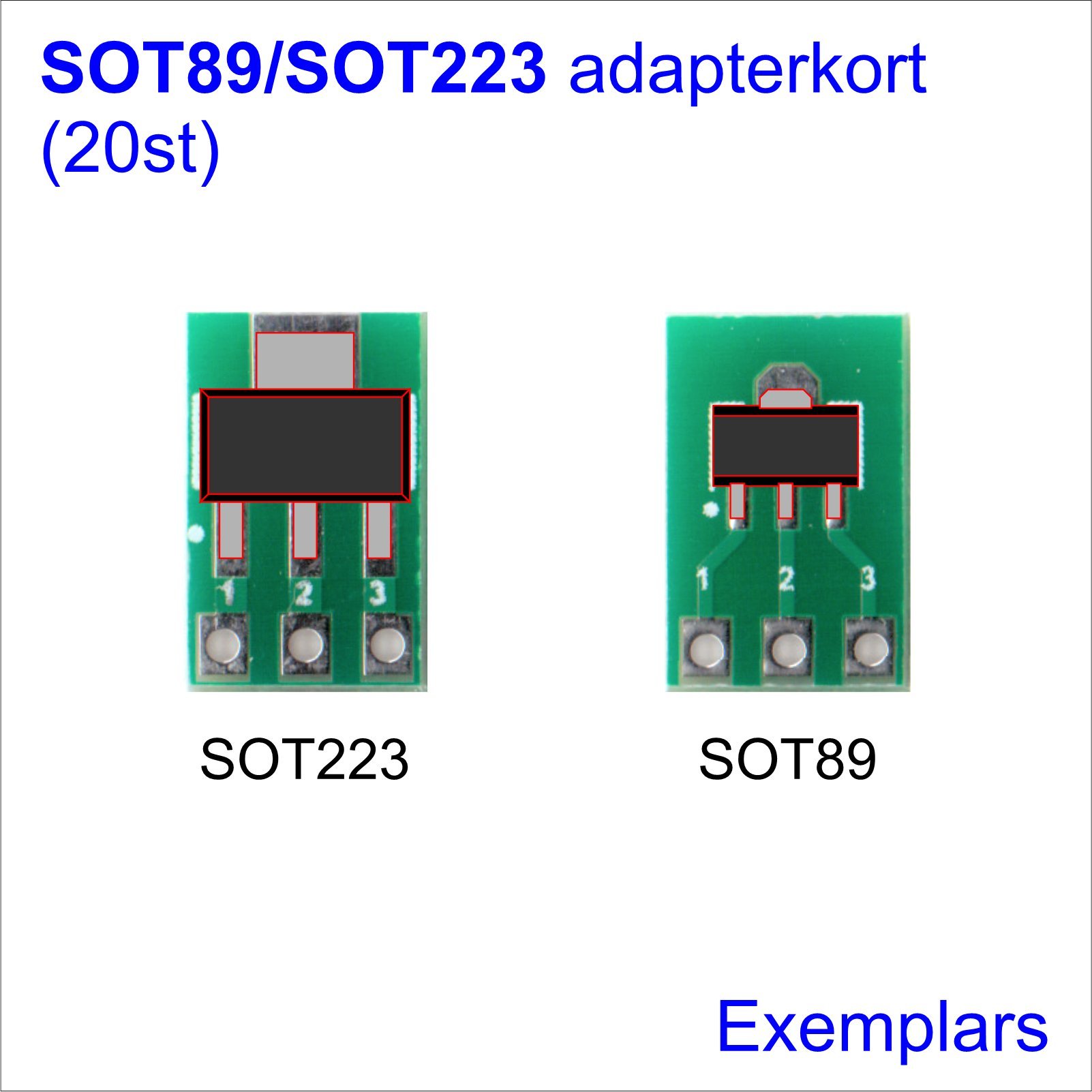 20st SOT-223 SOT223 SOT-89 SOT89 SOT adapterkor.. | Köp på Tradera ...