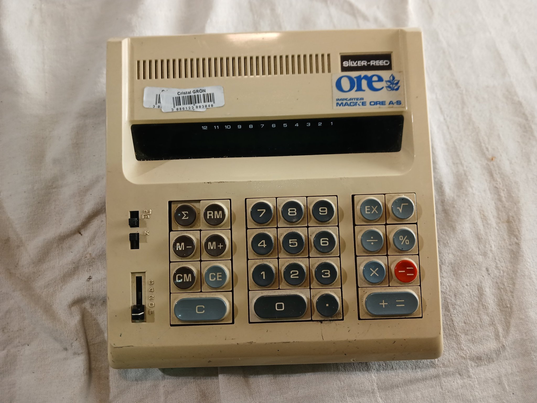 Vintage Silver-Reed 121M kalkulator – Retro VFD.. | Köp på Tradera ...