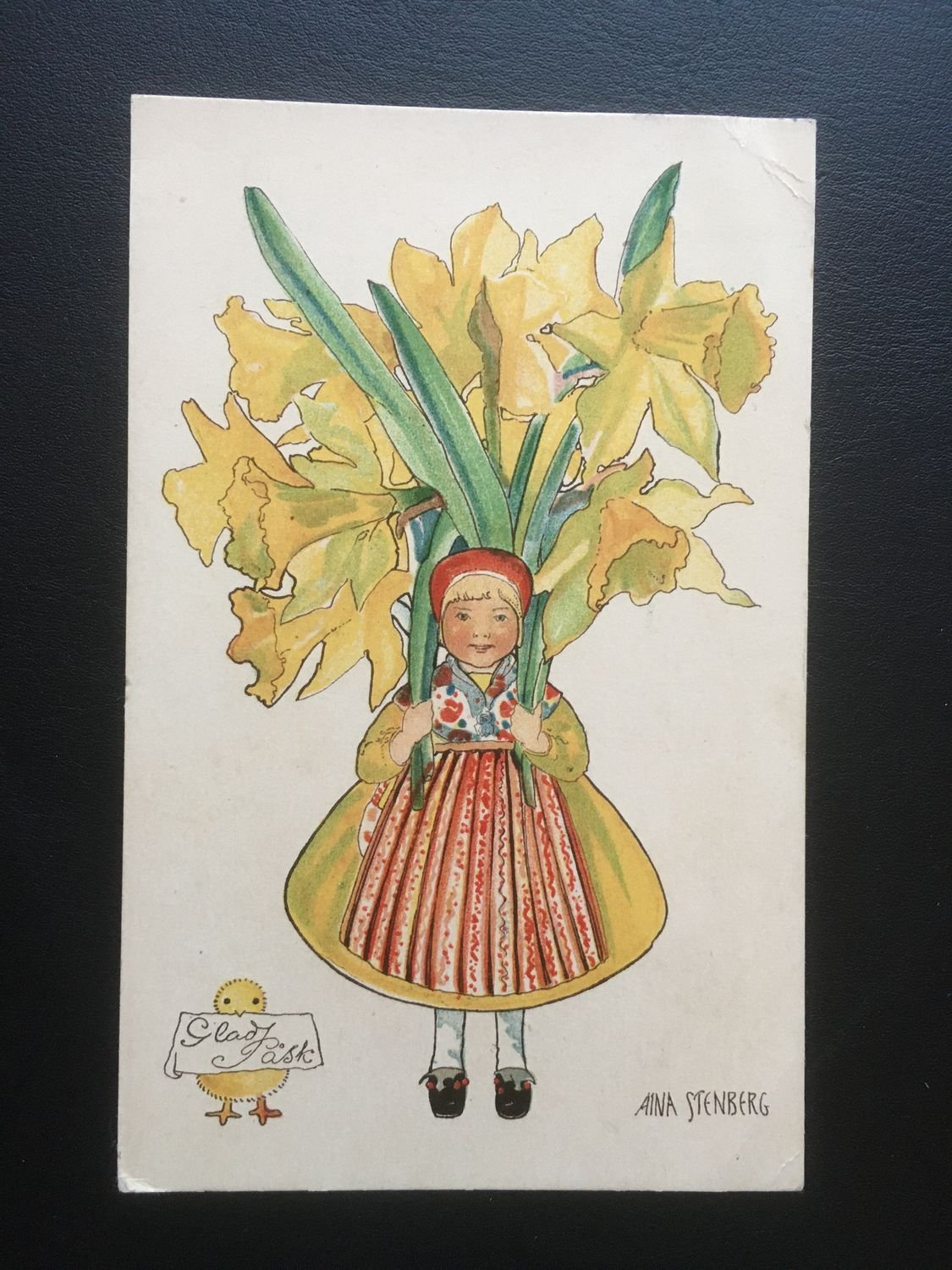 Äldre skrivet påskkort - sign AINA STENBERG - G.. | Köp på Tradera ...