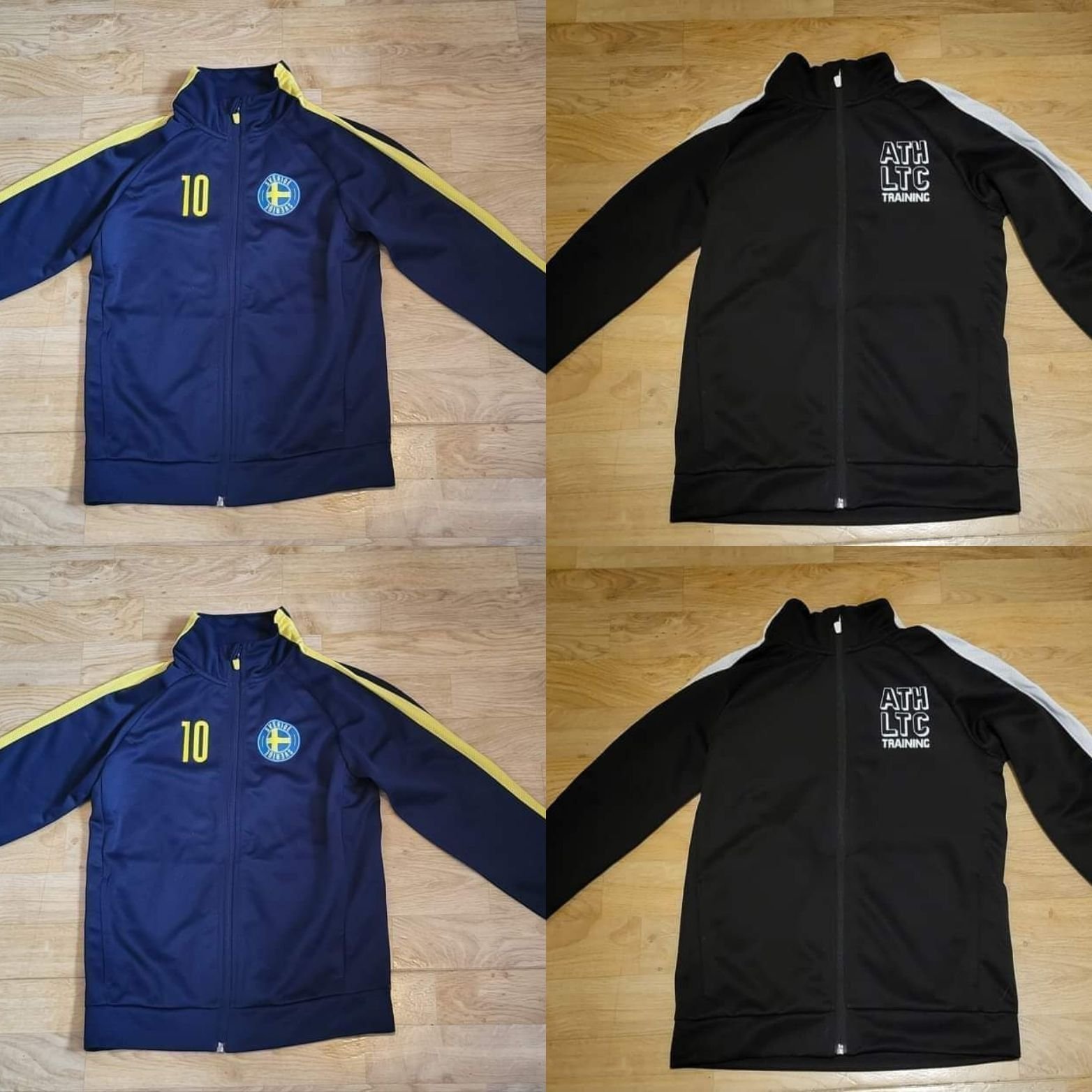 2 st ziptröjor 134/140 typ WCT-material | Köp på Tradera (629790352)