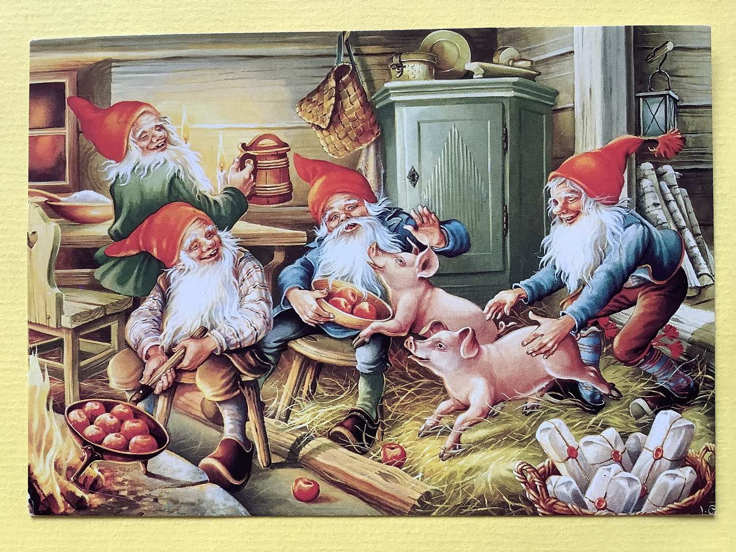 Julkort Tomtar grisar LC Lars Carlsson | Köp på Tradera (649307241)