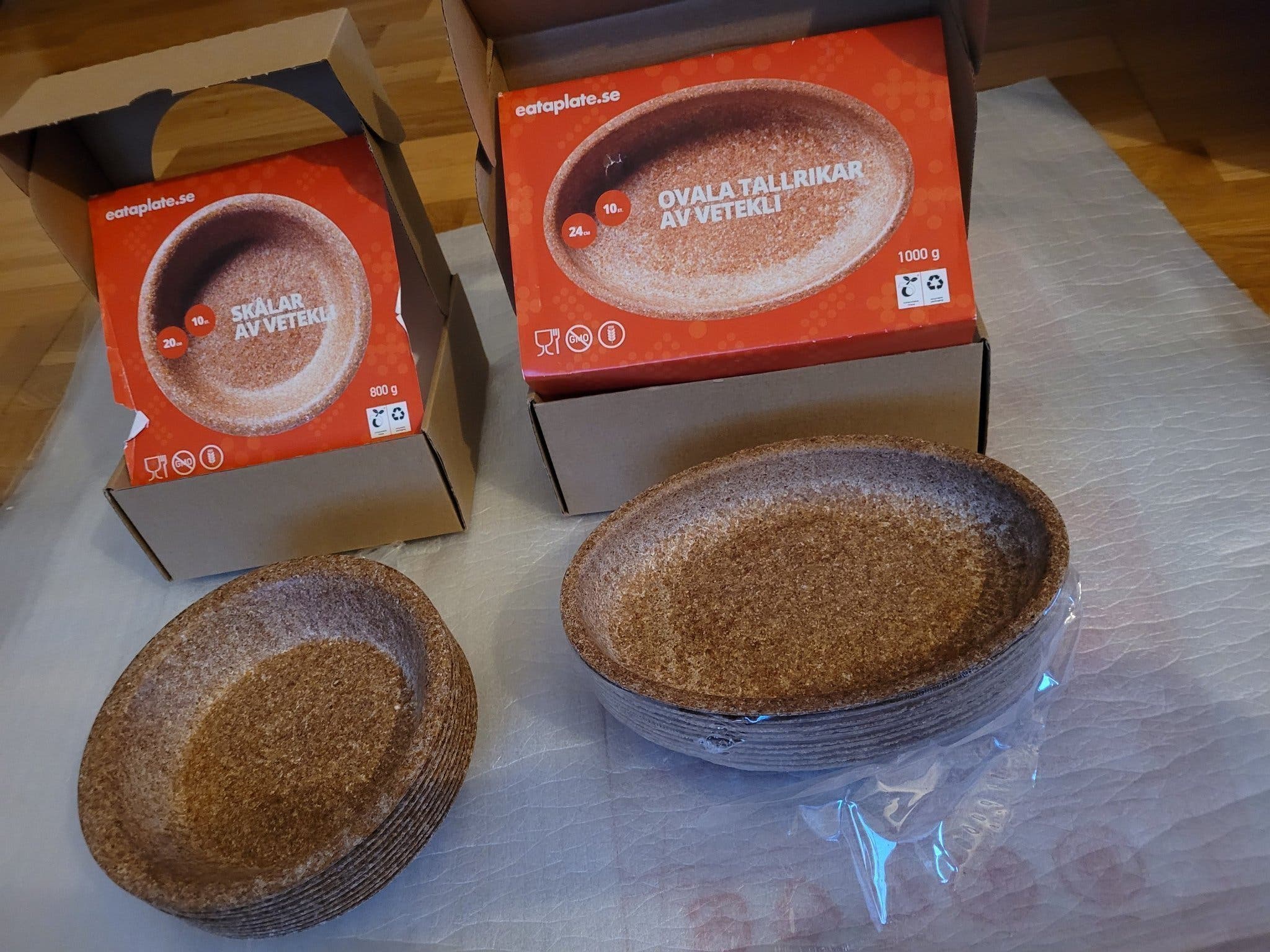 Nya Biotrem Engångstallrik Vetekli Djup Oval oc.. | Köp på Tradera ...