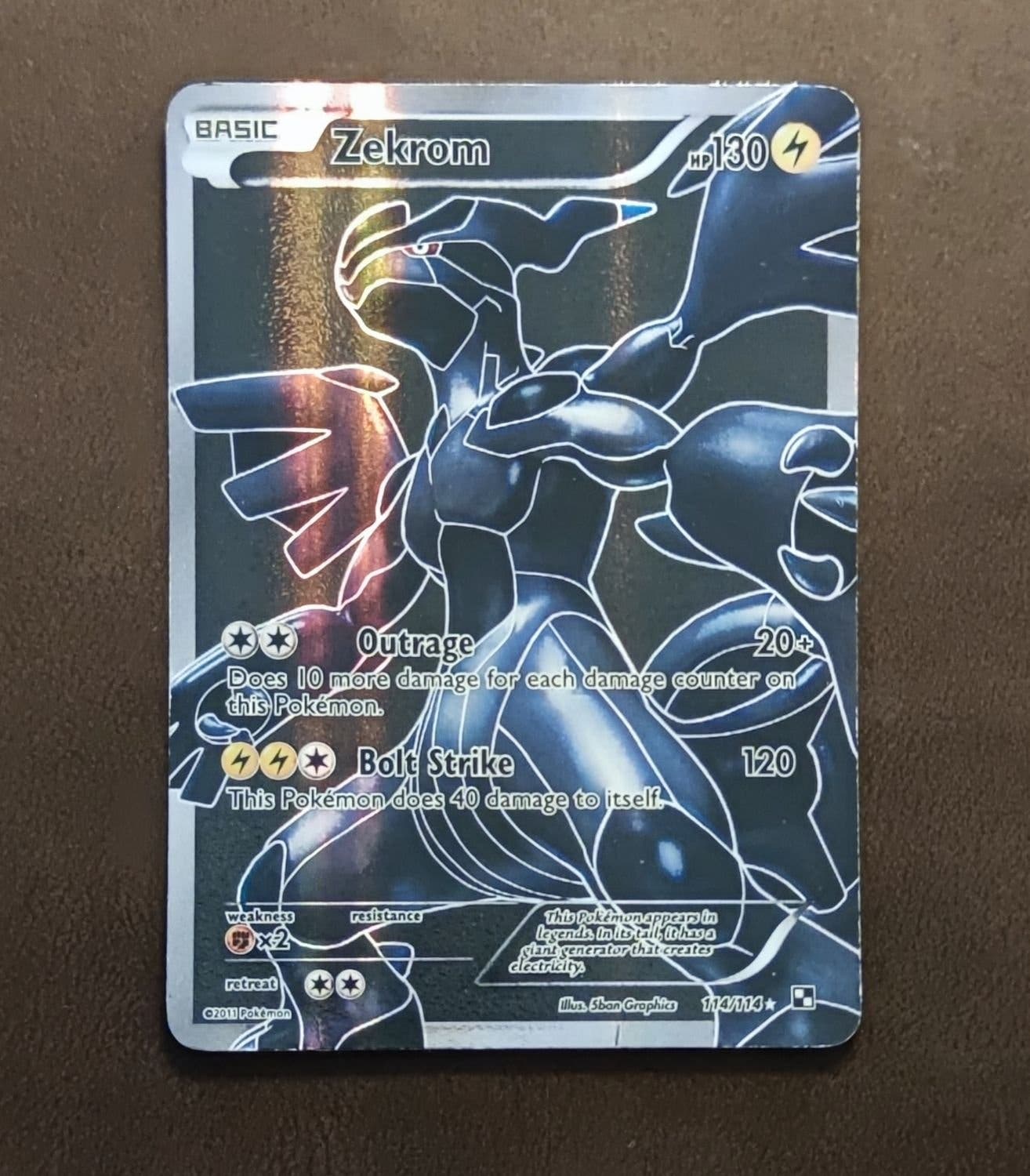 Zekrom 114/114 Black White Base Full Art Ultra .. | Köp på Tradera ...