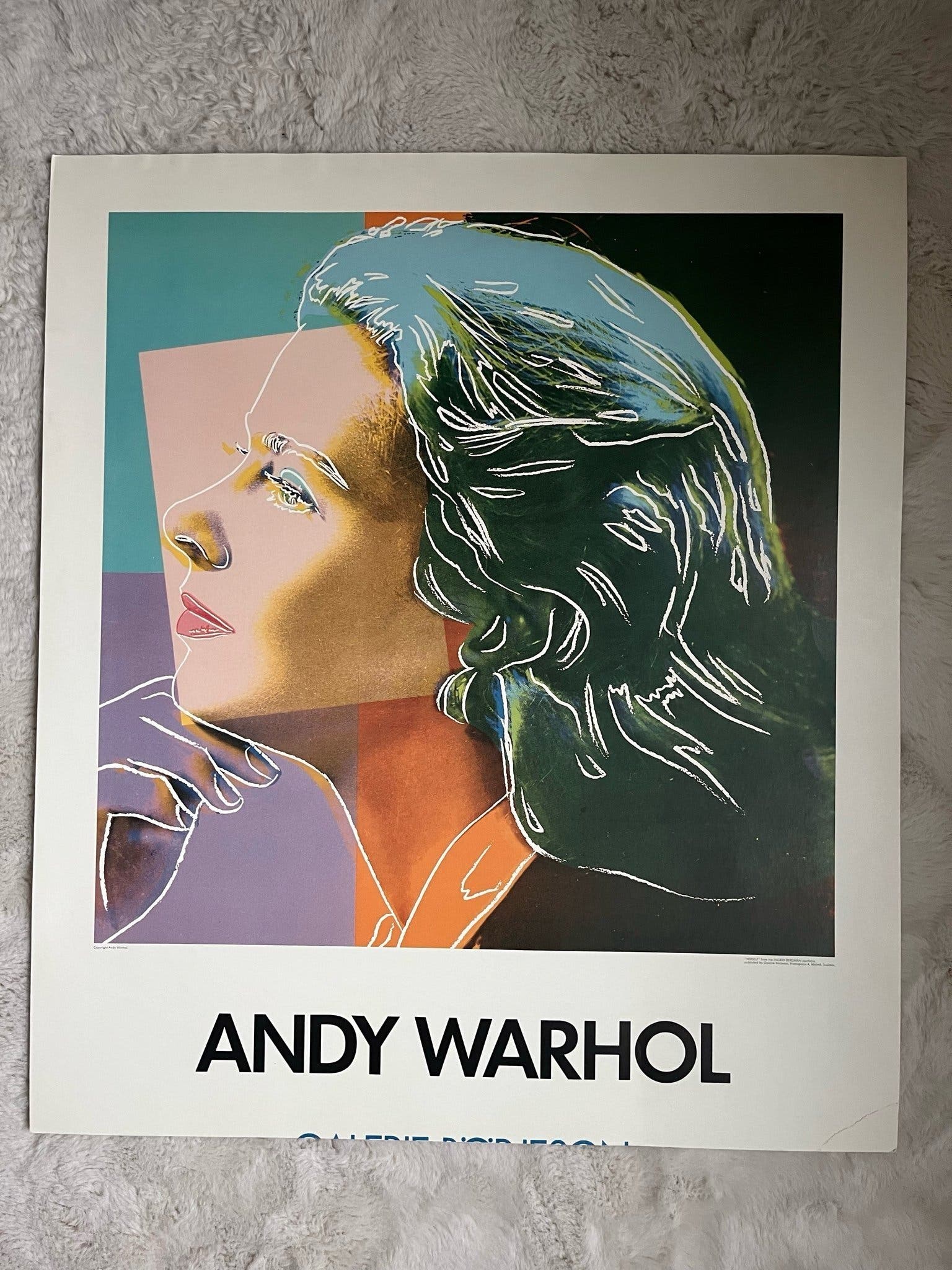 Andy Warhol - Ingrid Bergman tjockt papper Hers.. | Köp på Tradera ...