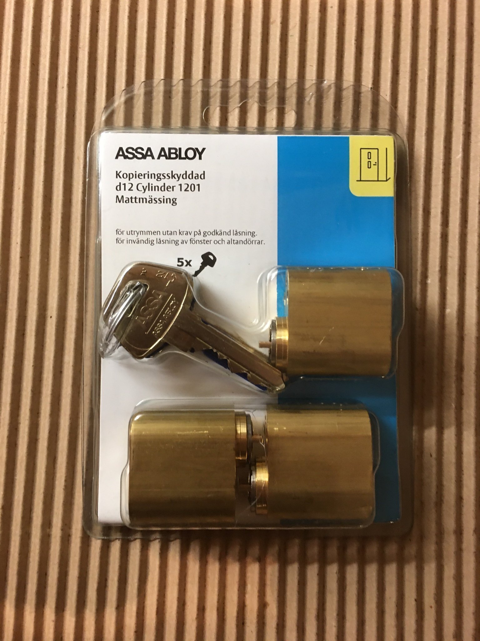Assa Abloy D12 Cylinder 1201 Mattmässing!! (419279263) ᐈ Köp på Tradera