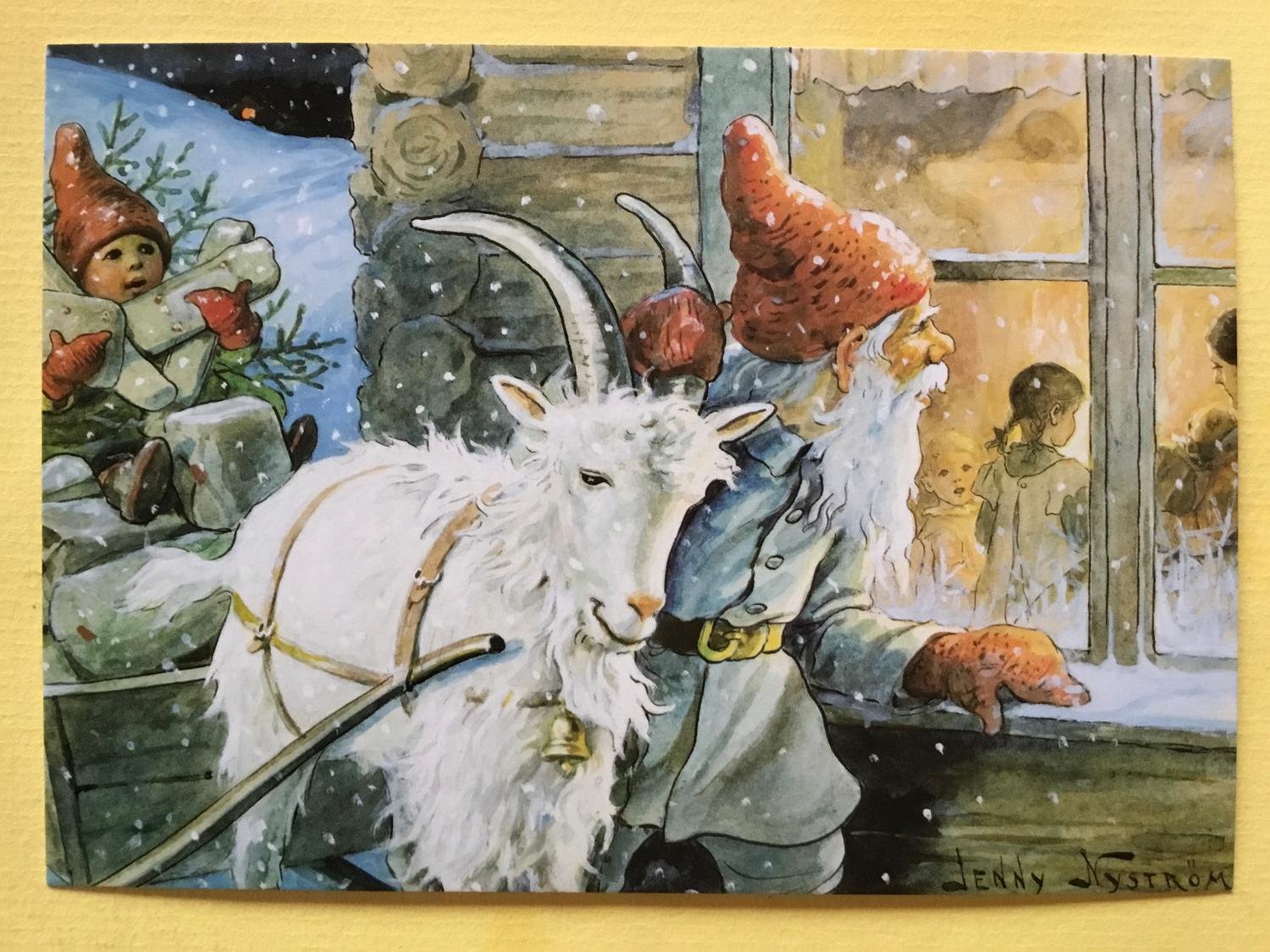 Halvgammalt Julkort Tomte Barn JENNY NYSTRÖM os.. | Köp på Tradera ...