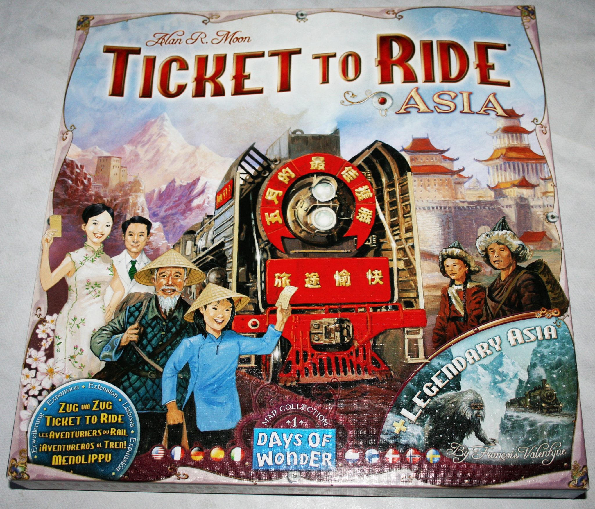 TICKET TO RIDE ASIA+LEGENDARY ASIA Komplett säl.. | Köp på Tradera ...