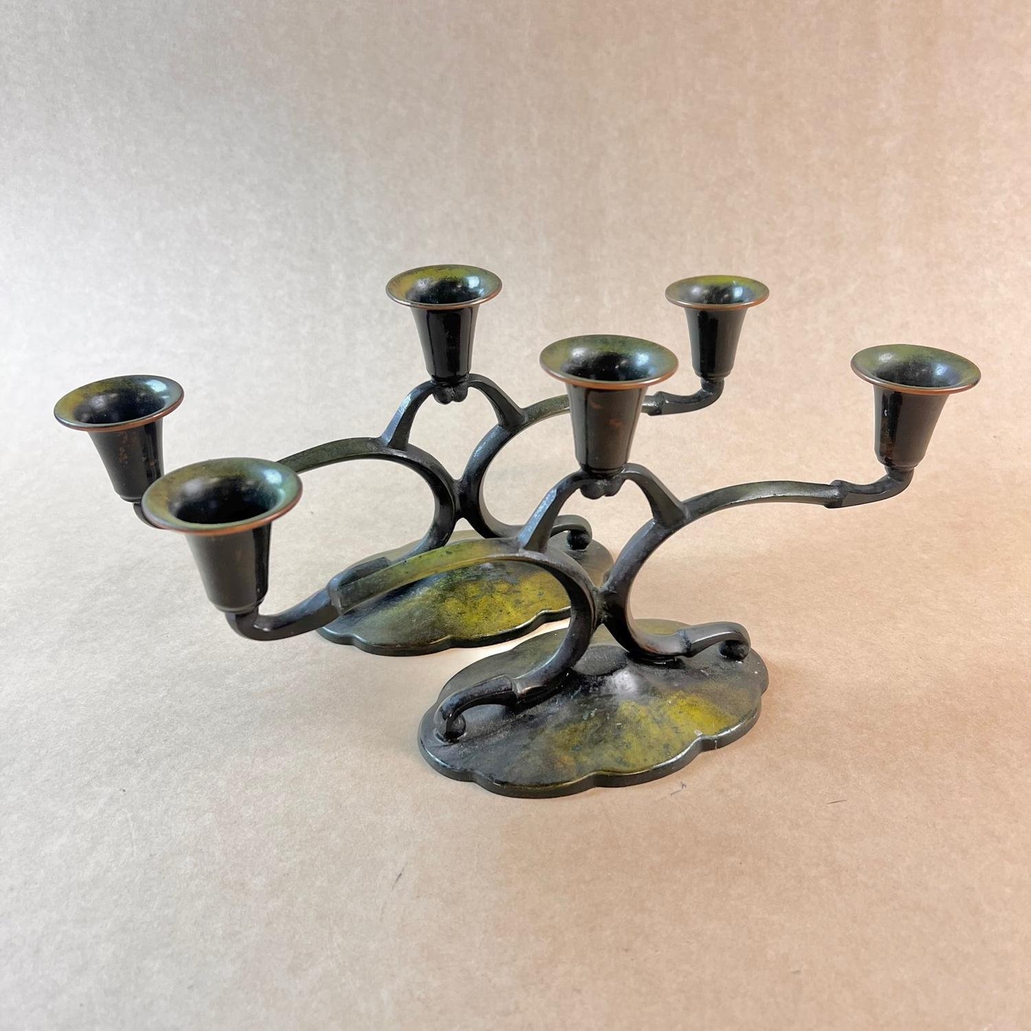 ART DECO Ljusstakar Paret Agte.. | Köp från Bohagsbyrån på Tradera ...