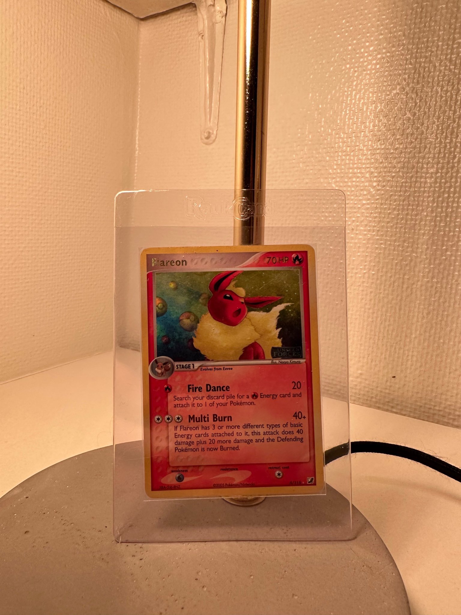 Pokémon TCG Flareon 5/115 Holographic Rare EX U.. | Köp på Tradera ...