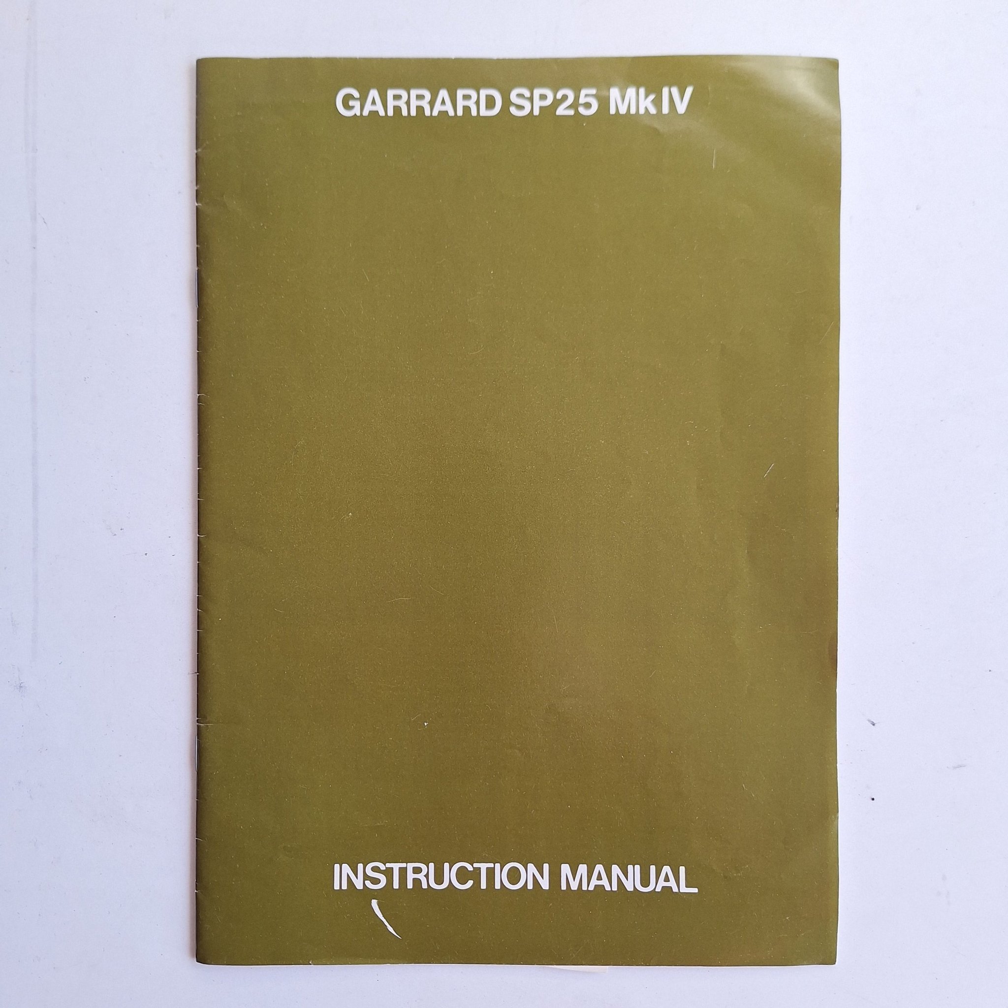 Instruktionsmanual till Garrard SP25 Mk IV Skiv.. | Köp på Tradera ...