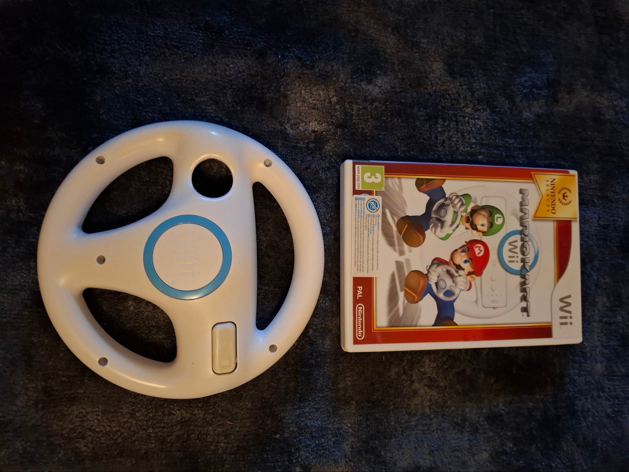 Mario Kart - Wii komplett med original ratt. | Köp på Tradera (638980719)