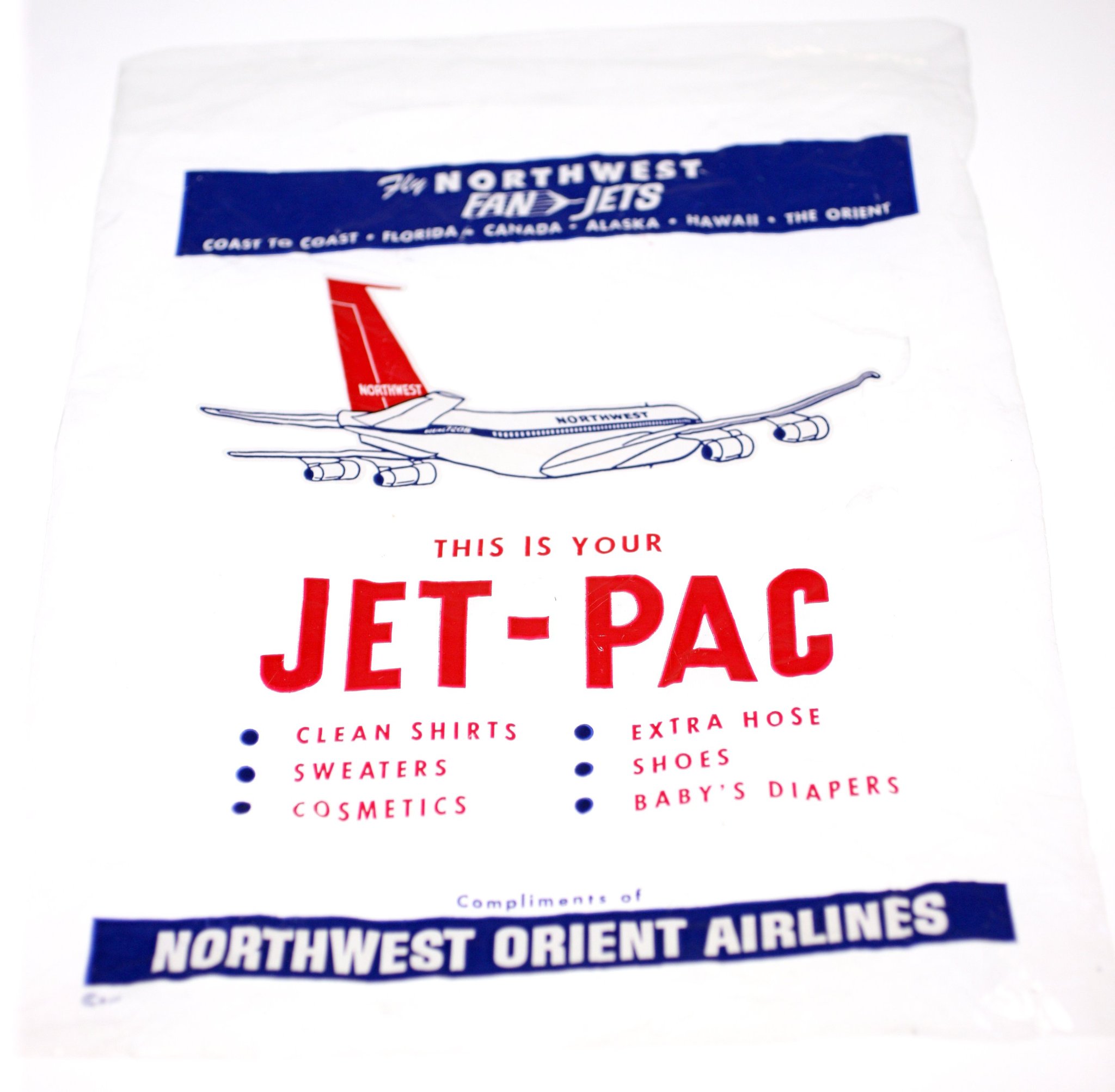 Northwest Airlines "Jet-Pac" plastic in-flight .. | Köp på Tradera ...