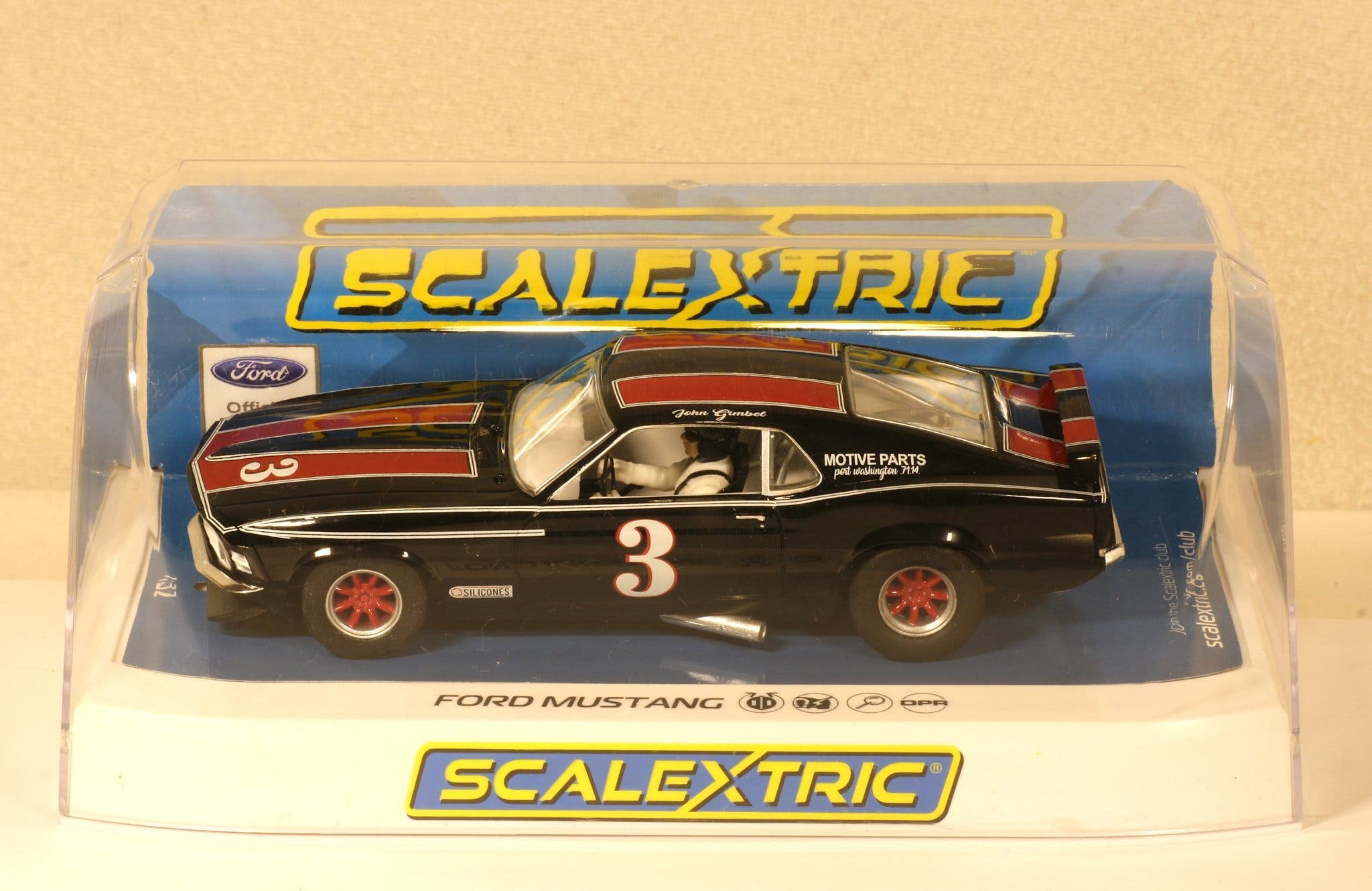Scalextric Ford Mustang John Gimbel Slotcar Bil.. | Köp på Tradera ...
