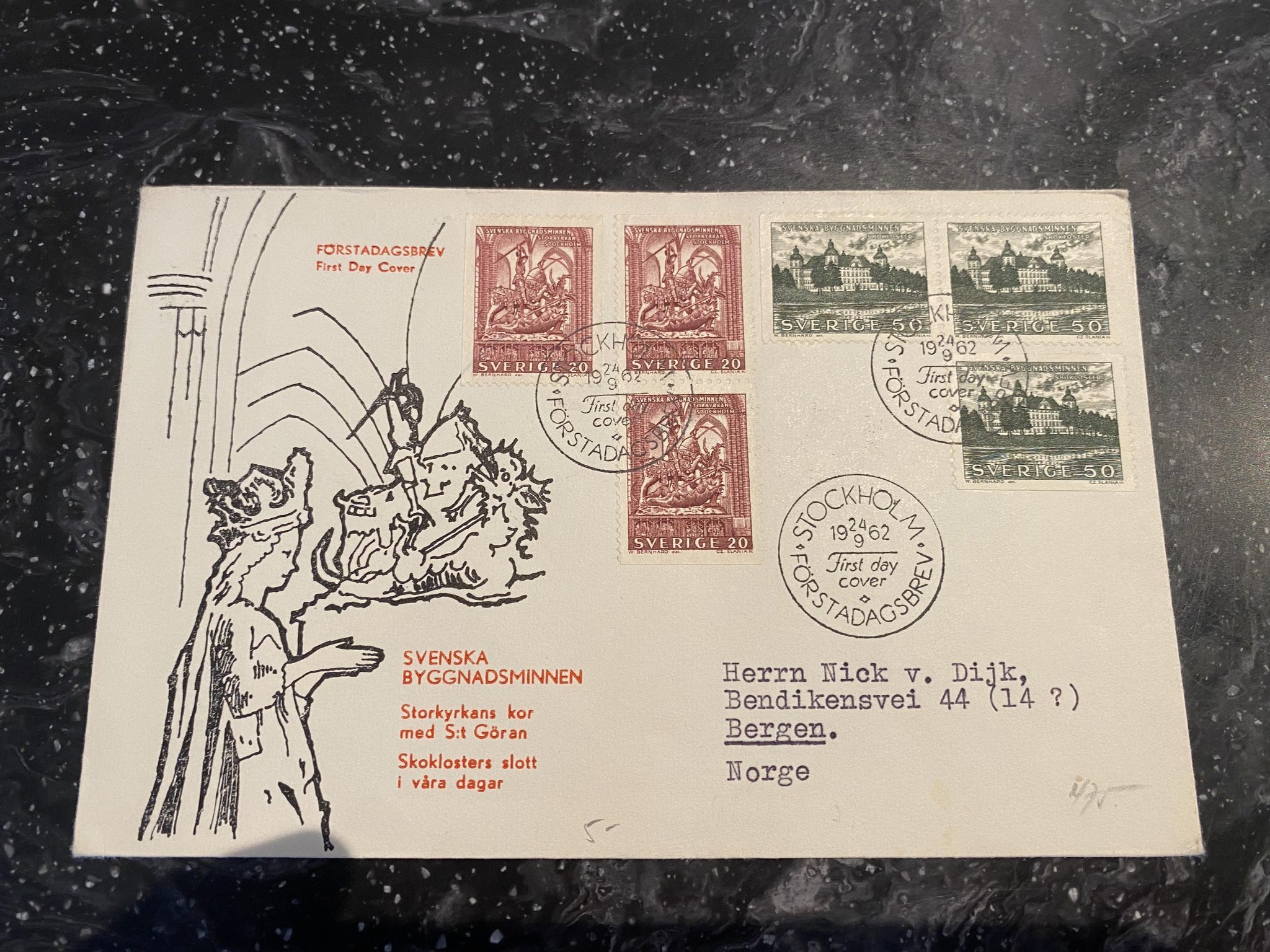 Se produkter som liknar FDC Sverige Vinjett 1962 Bygg.. på Tradera ...