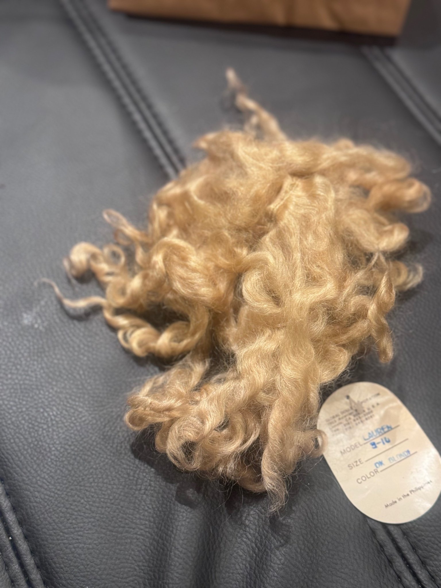 Dockperuk mohair S-16 DK Blond – Global Dolls C.. | Köp på Tradera ...