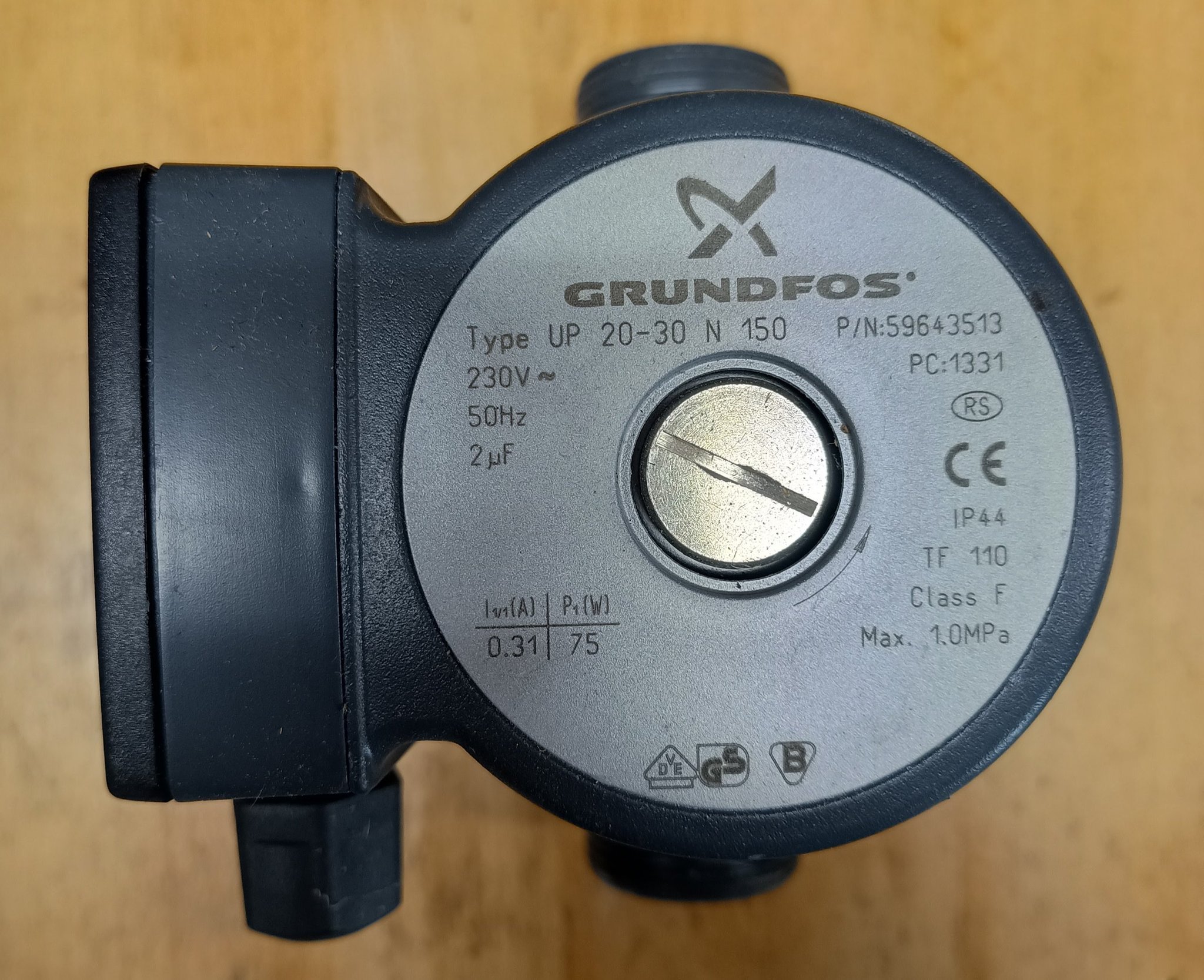 Cirkulationspump Grundfos UP 20-30 N, 150. Rost.. | Köp på Tradera ...