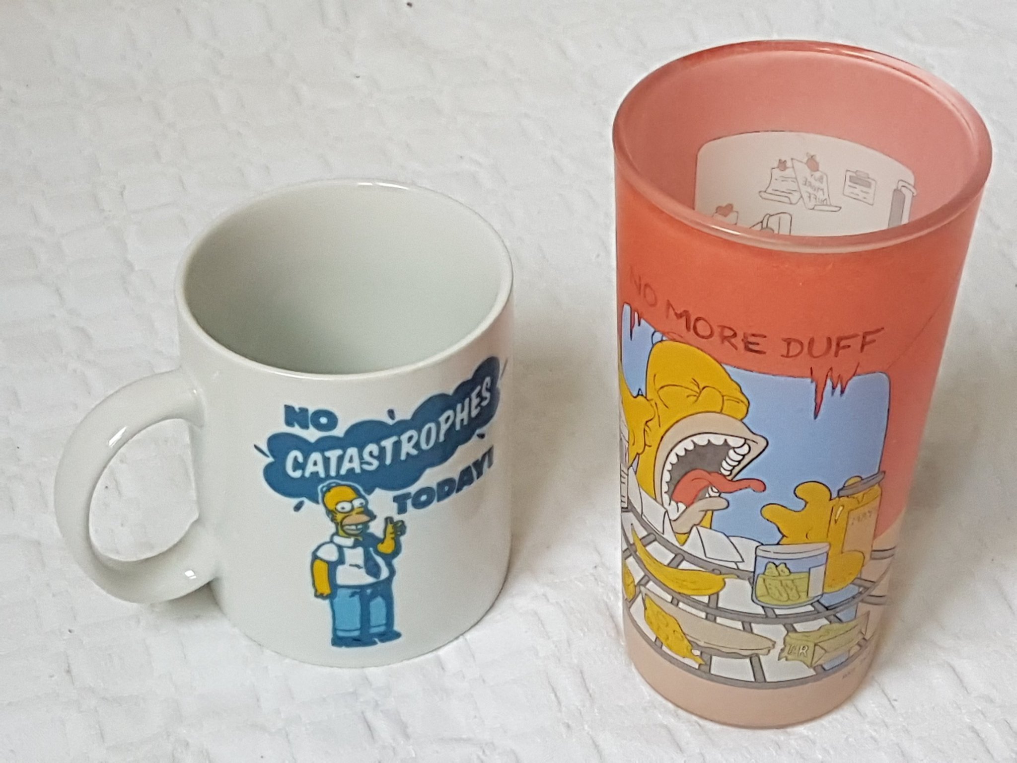 Samlingsglas av Homer Simpson "No More Duff" oc.. | Köp på Tradera ...