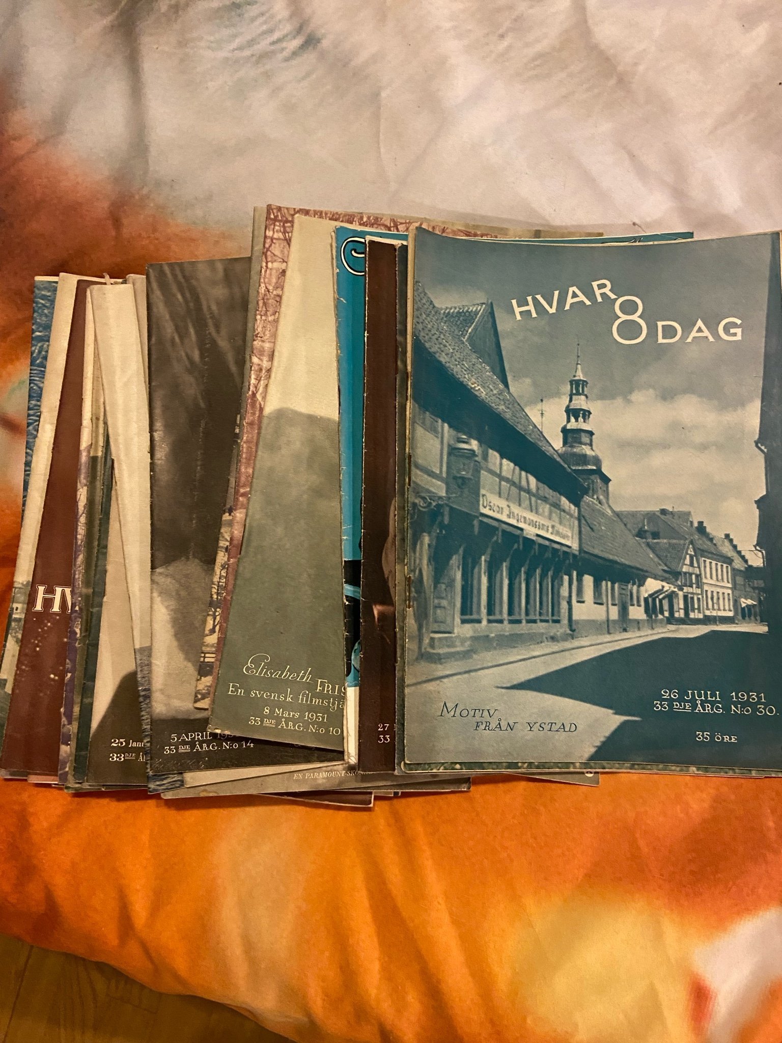 Hvar 8 Dag Illustreradt Magasin Årgång 1930-193.. | Köp på Tradera ...