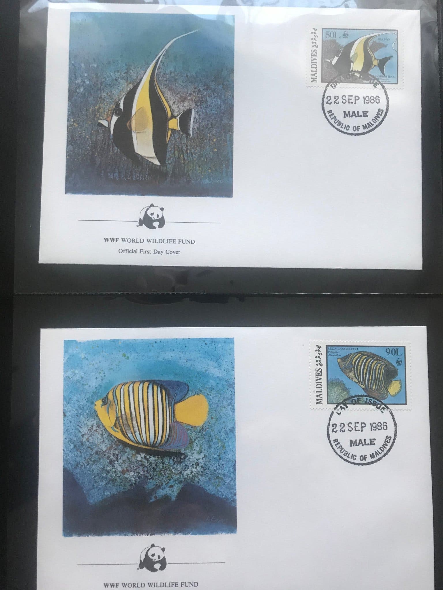 Se produkter som liknar WWF Maldives 1986 FDC Set Fish på Tradera ...