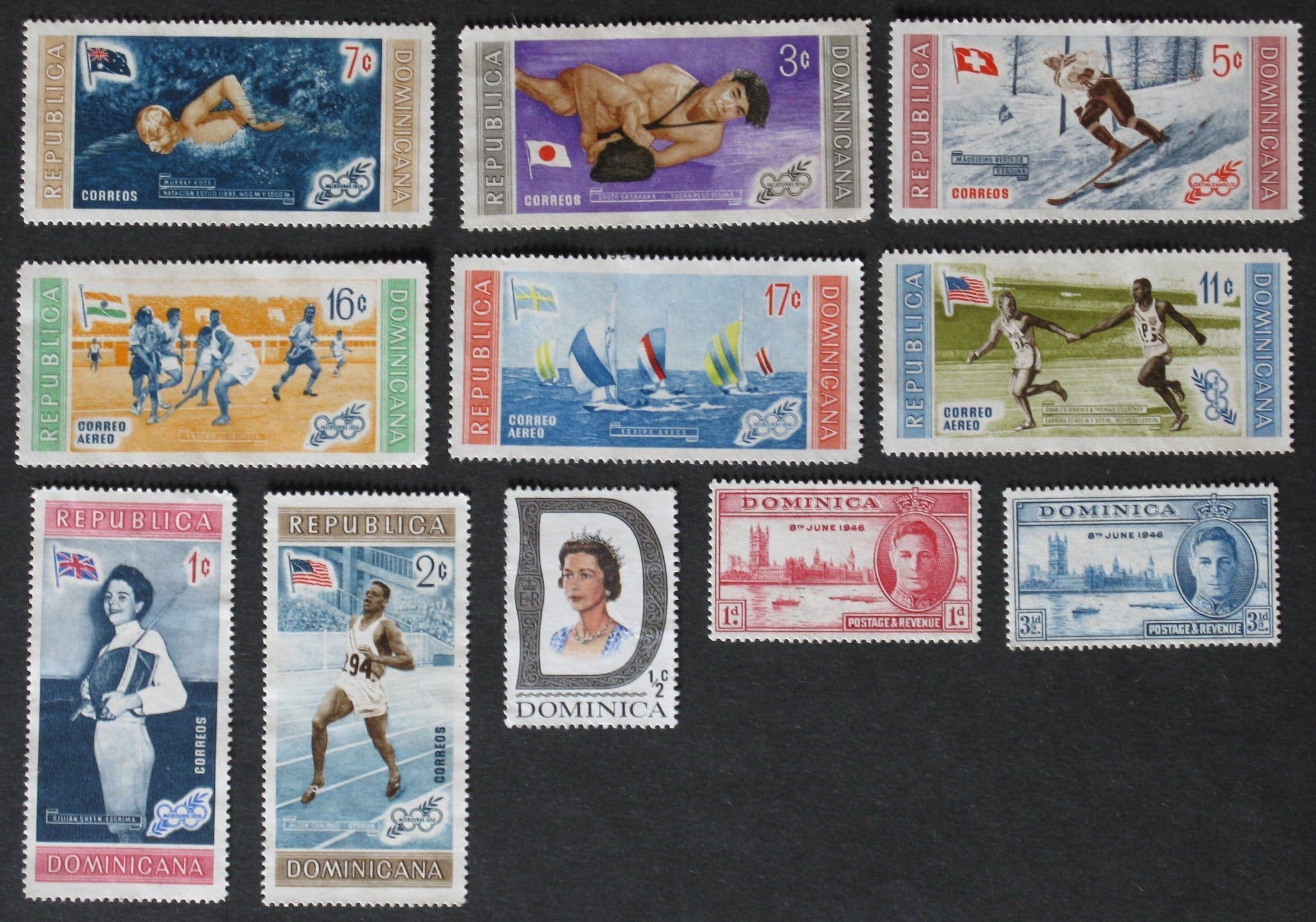 Dominica 1946-69 OBS kvalitet enligt bild läs m.. | Köp på Tradera ...