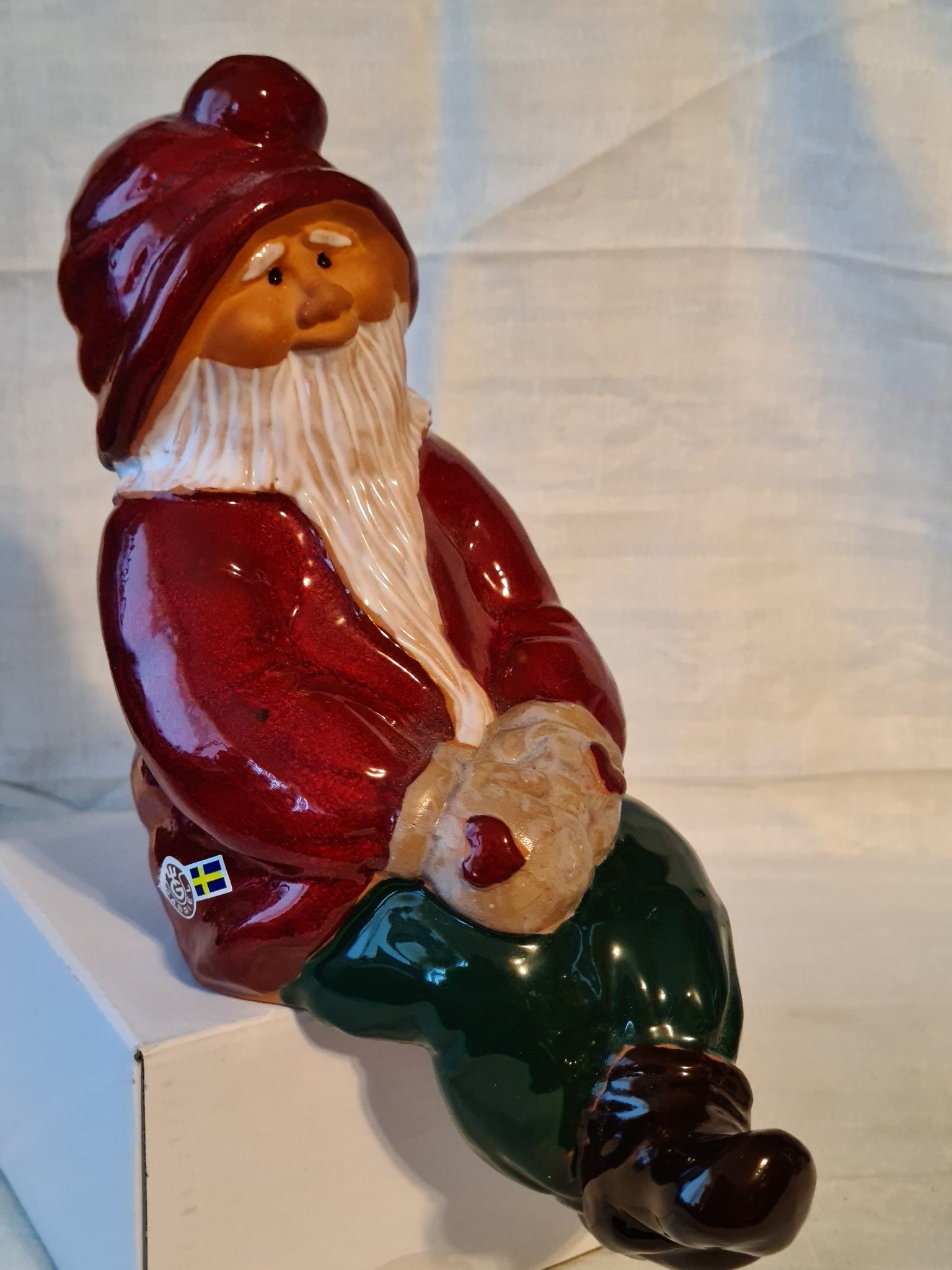 Se produkter som liknar Stor sittande tomte Gabriel K.. på Tradera ...