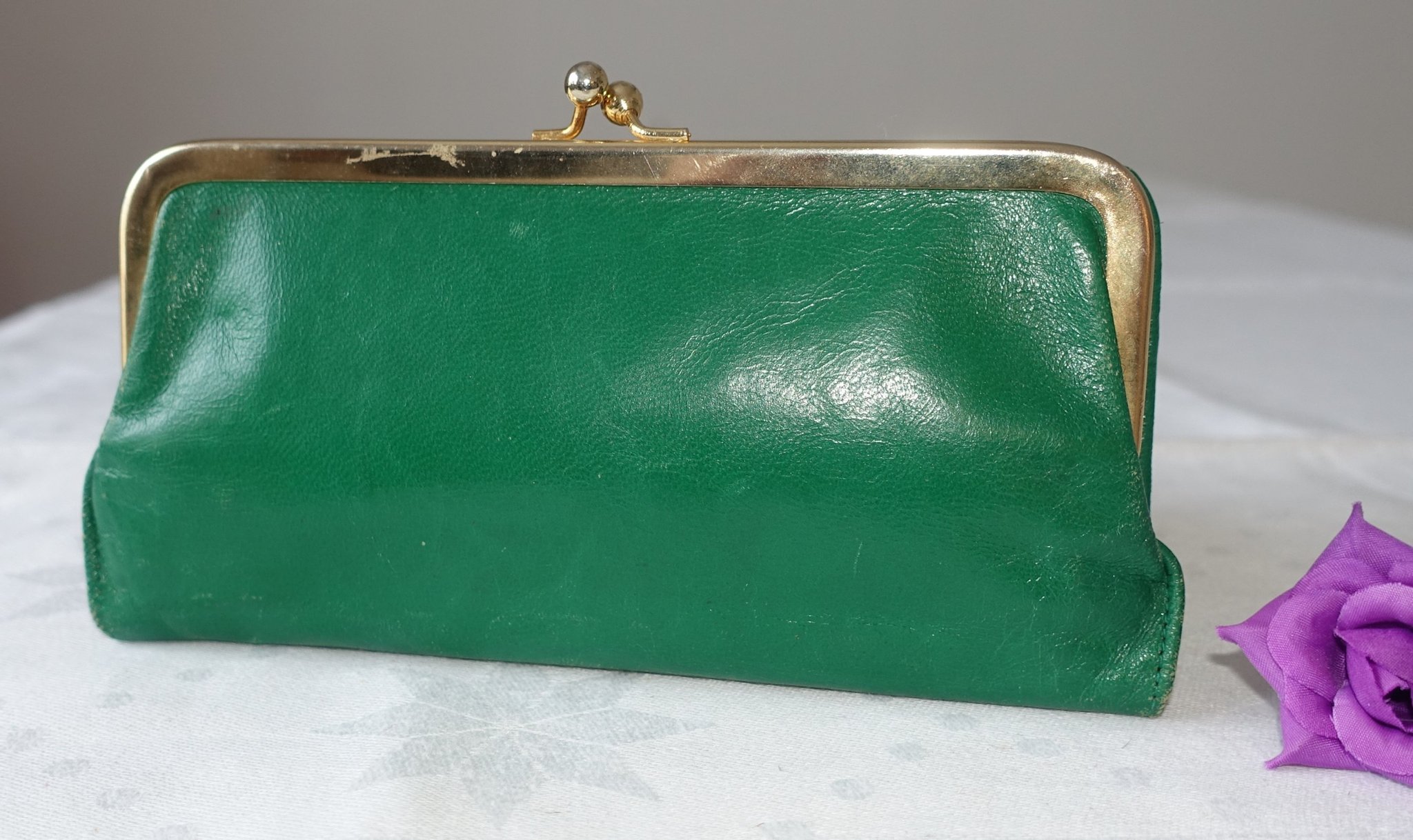 Portmonä från 70-talet/ Vintage/ Äkta skinn/ Bö.. | Köp på Tradera ...