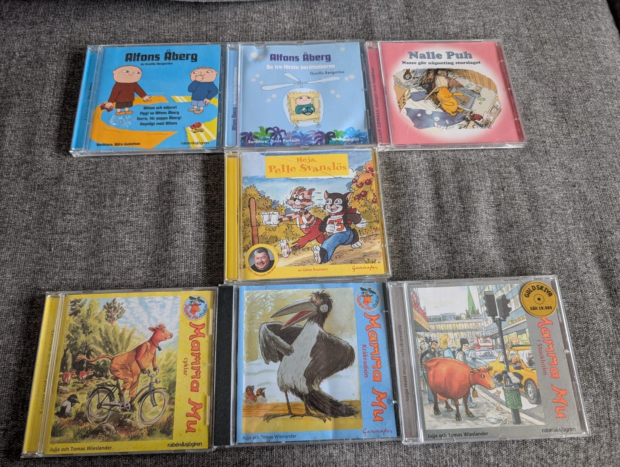 Barn CD-skivor - Alfons Åberg, Mamma Mu, Nalle .. | Köp på Tradera ...
