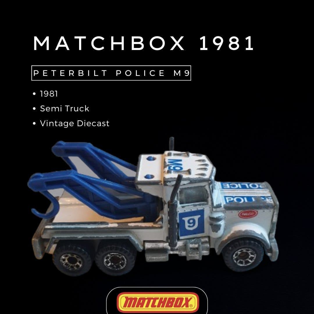 Matchbox 1981 Peterbilt Police M9 Vintage Dieca.. | Köp på Tradera ...