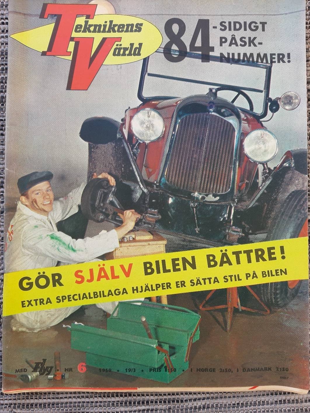 Teknikens Värld nr 6 1959: MG Magnette, Austin .. | Köp på Tradera ...