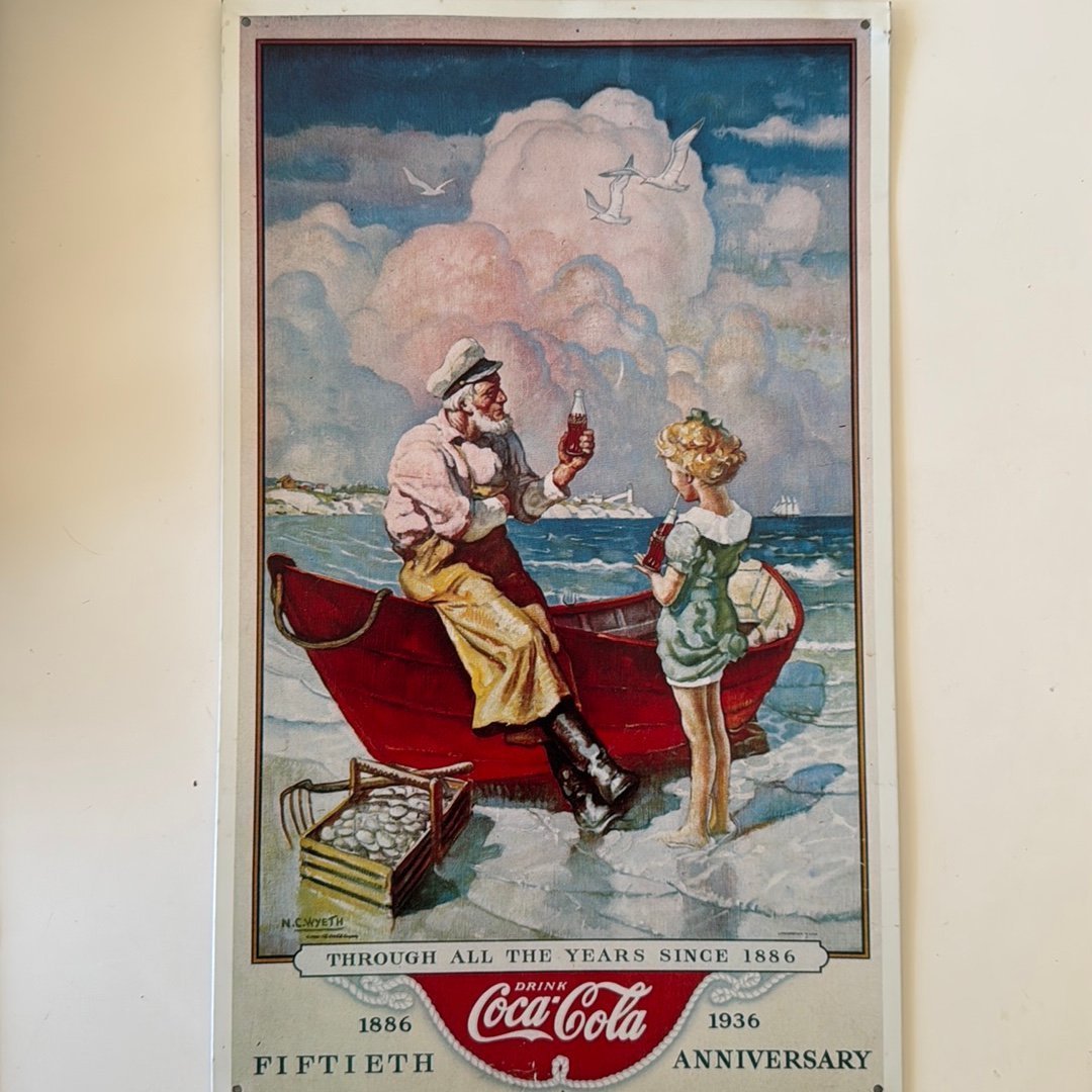 Coca-Cola plåtskylt | Köp på Tradera (733412841)