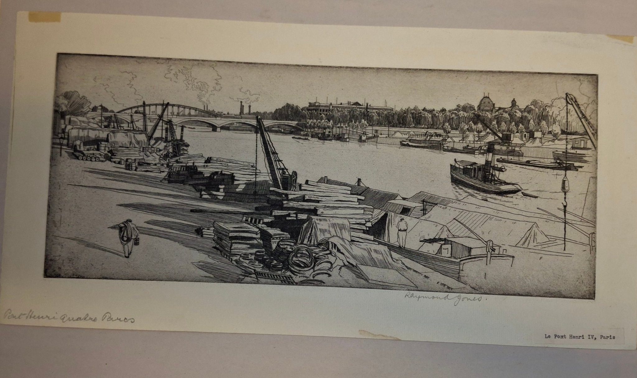 Raymond Ray-Jones - Le Pont Henri IV, Paris | Köp på Tradera (703303902)